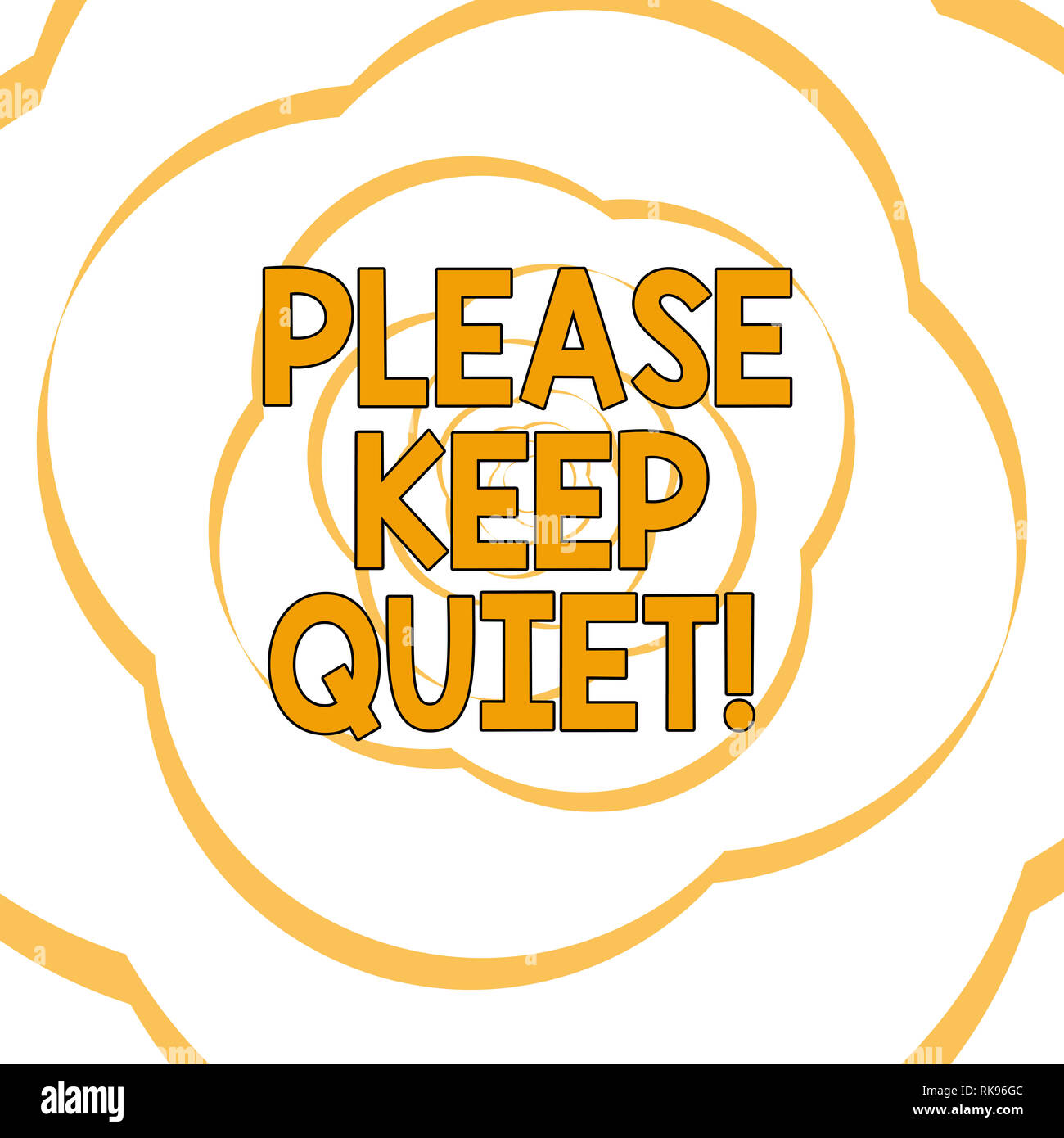Writing note showing Please Keep Quiet. Business photo showcasing ...