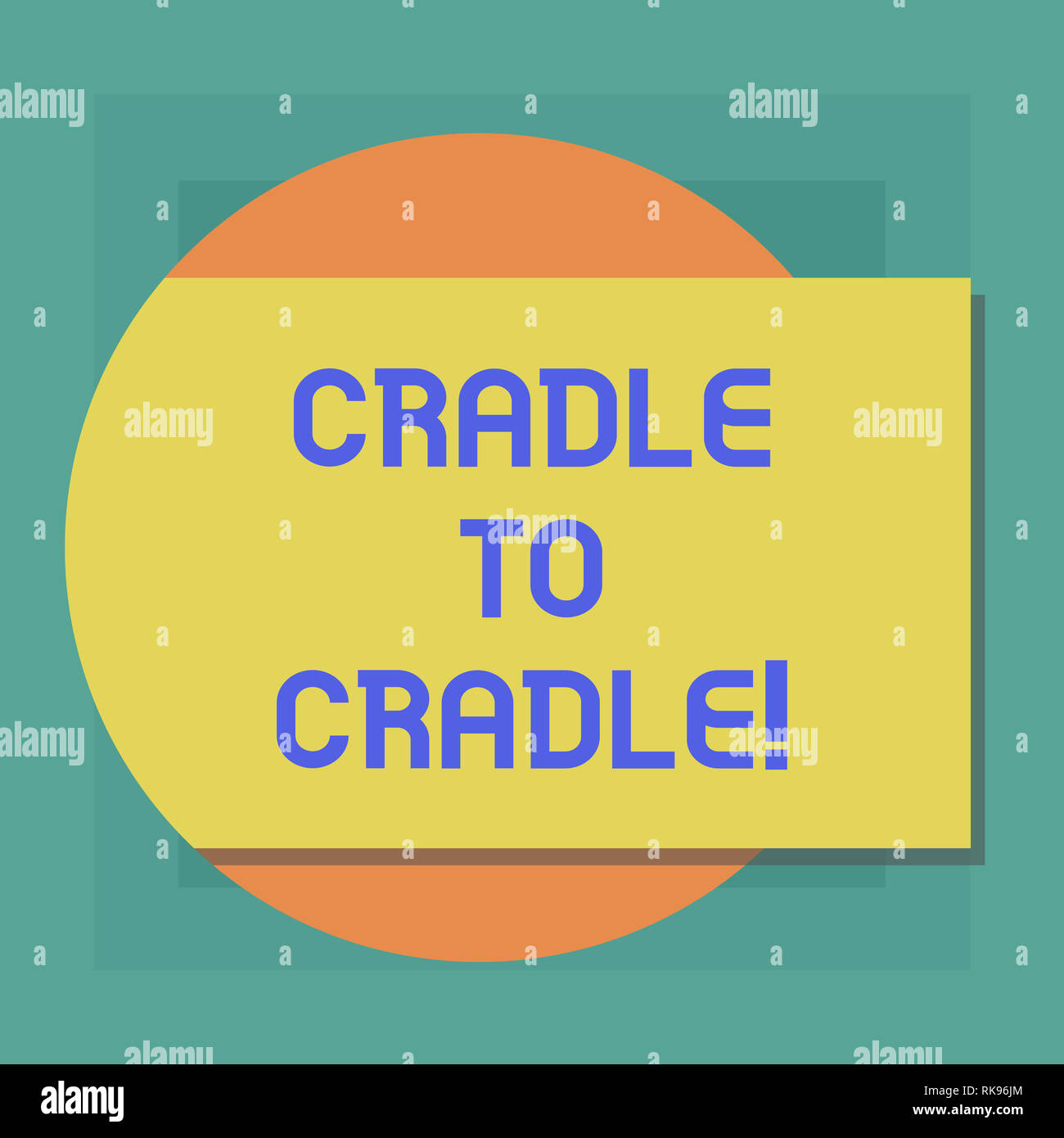 Conceptual hand writing showing Cradle To Cradle. Business photo ...