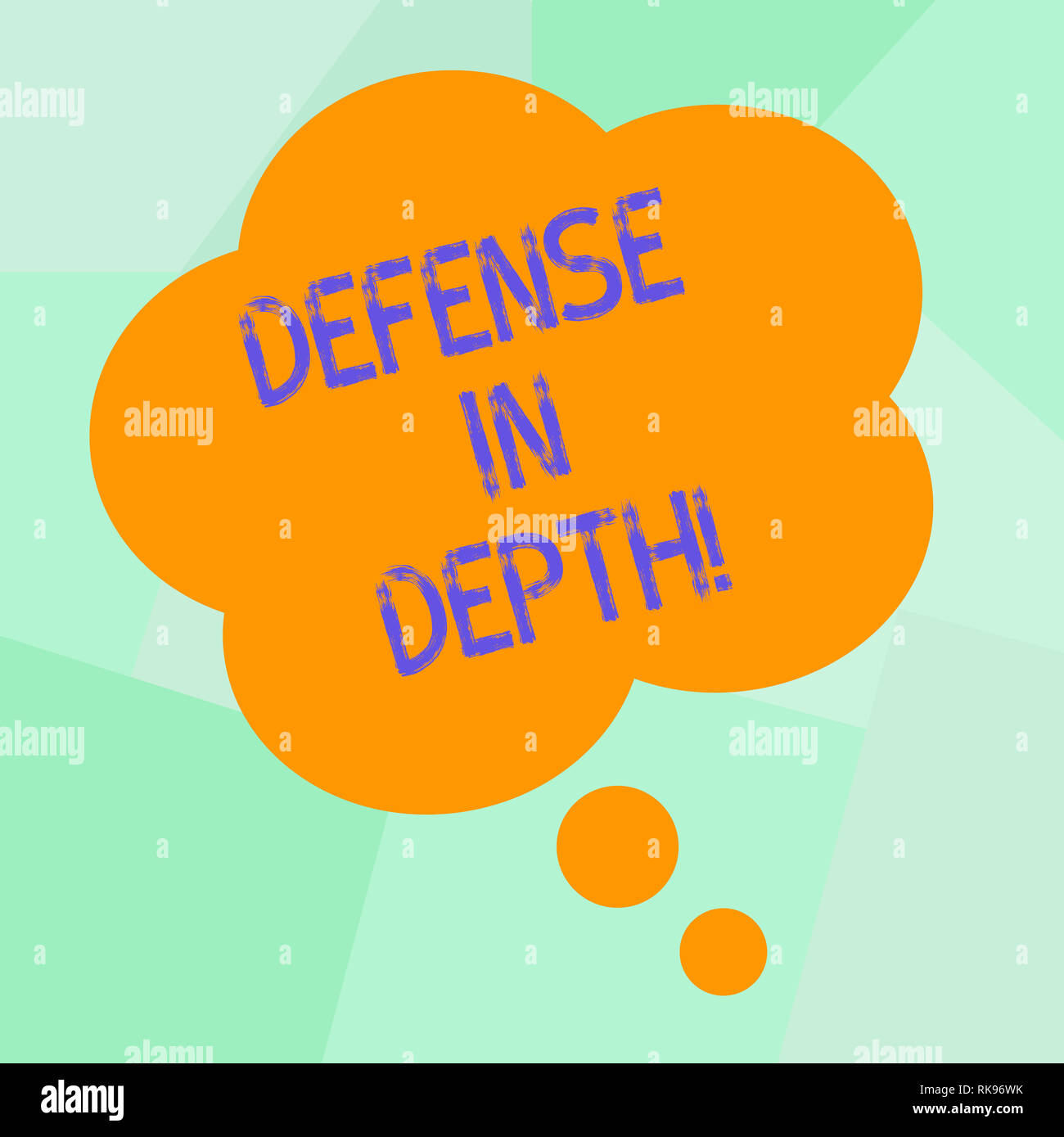 Conceptual hand writing showing Defense In Depth. Business photo text ...