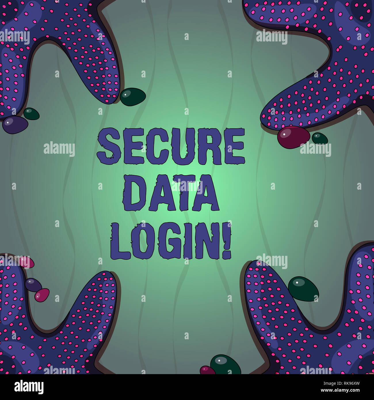 Conceptual hand writing showing Secure Data Login. Business photo text ...