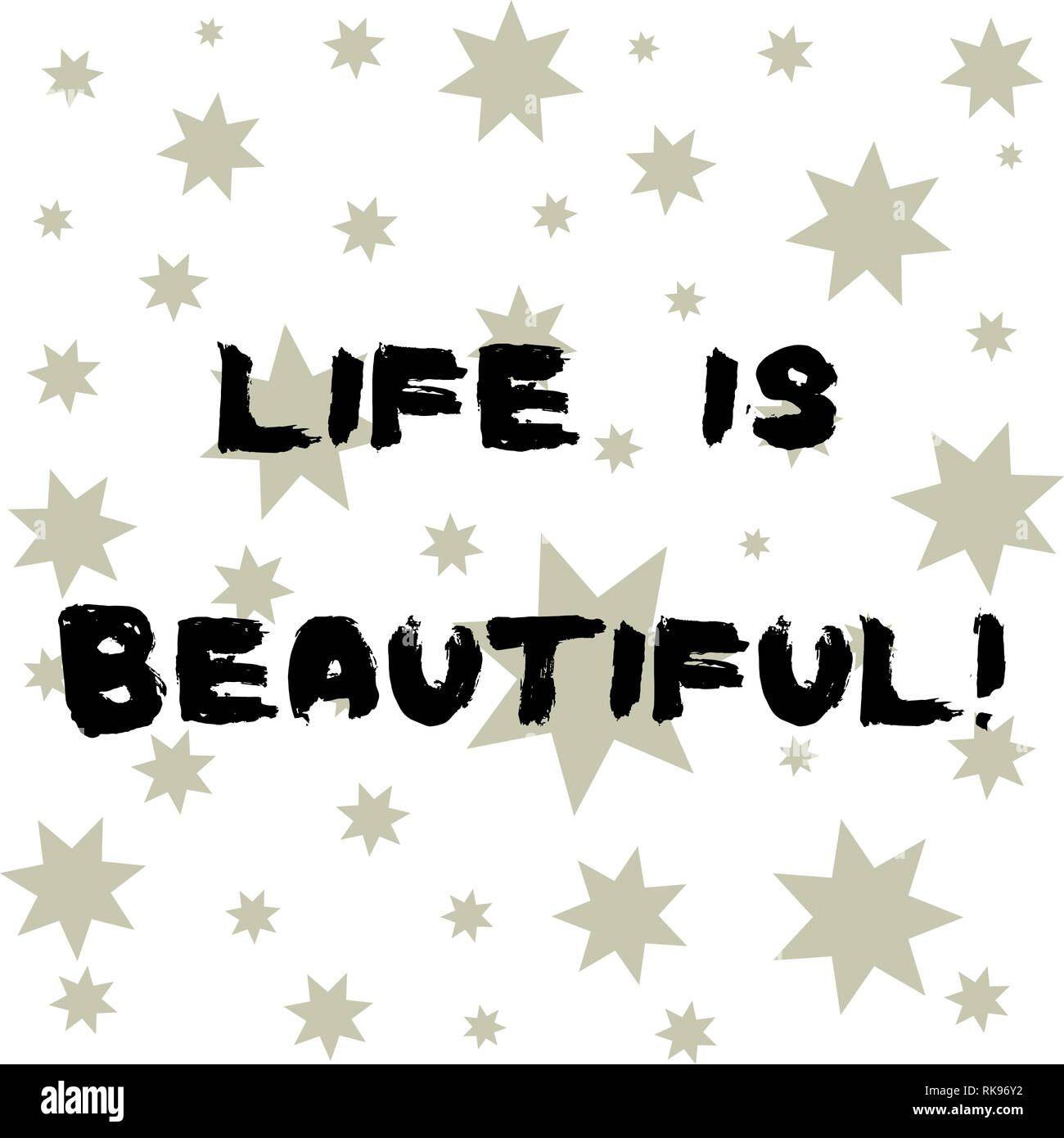 Word writing text Life Is Beautiful. Business concept for enjoy every ...