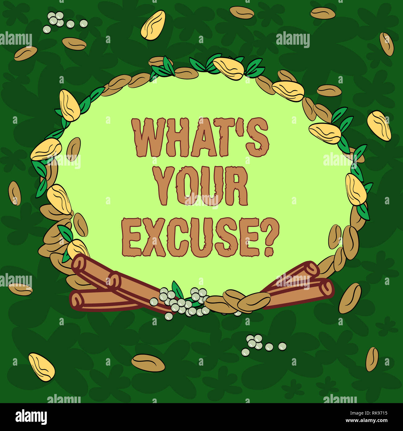 Conceptual hand writing showing What S Your Excuse. Business photo ...