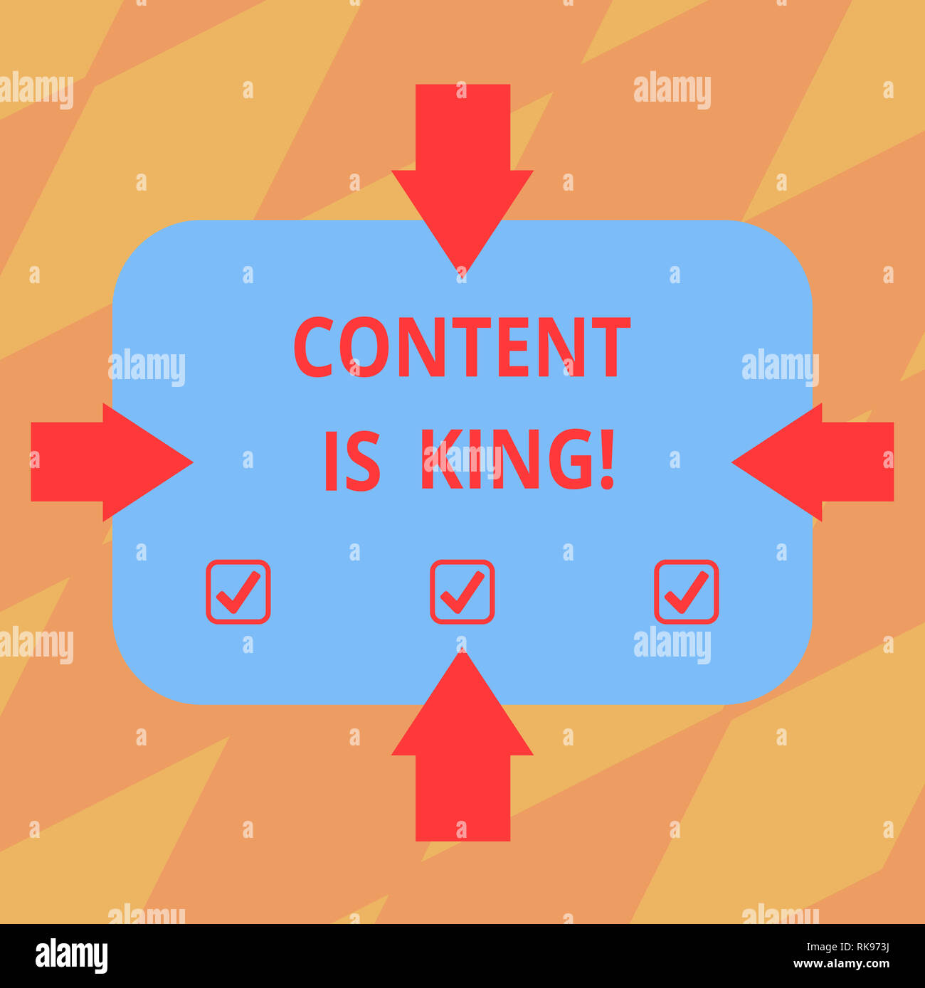 Text sign showing Content Is King. Conceptual photo Content is the ...