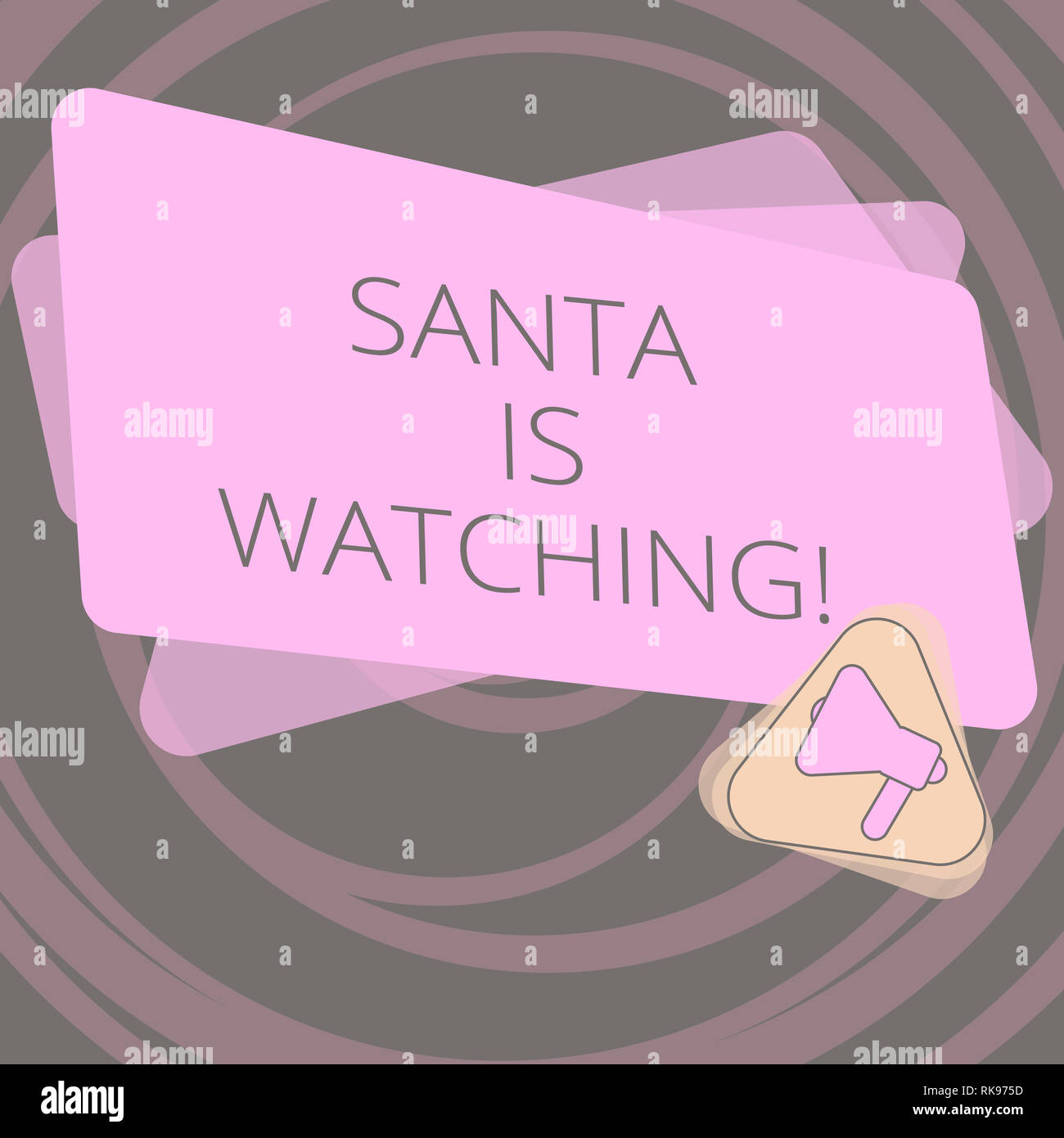 Text sign showing Santa Is Watching. Conceptual photo deliver presents ...