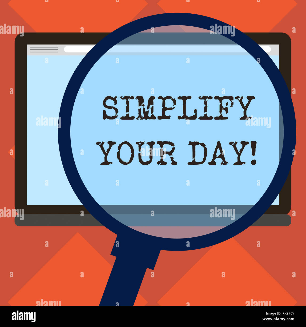 Handwriting text Simplify Your Day. Concept meaning make simple or ...