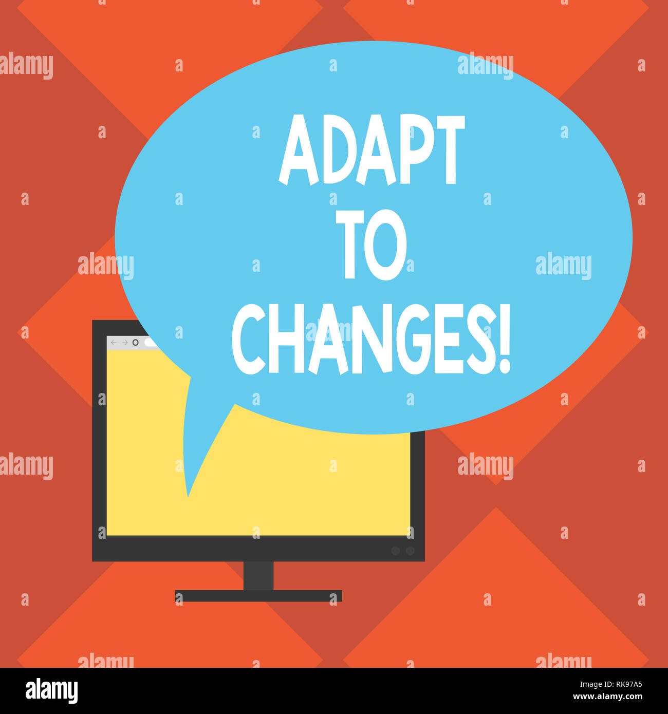 Handwriting text Adapt To Changes. Concept meaning change your ideas or ...