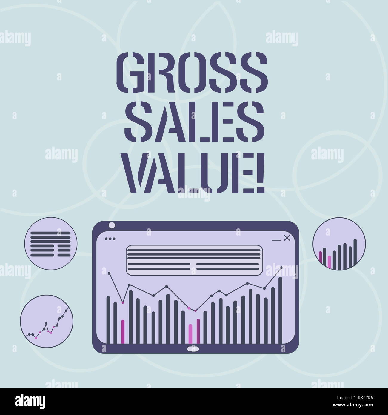 Word writing text Gross Sales Value. Business concept for total ...