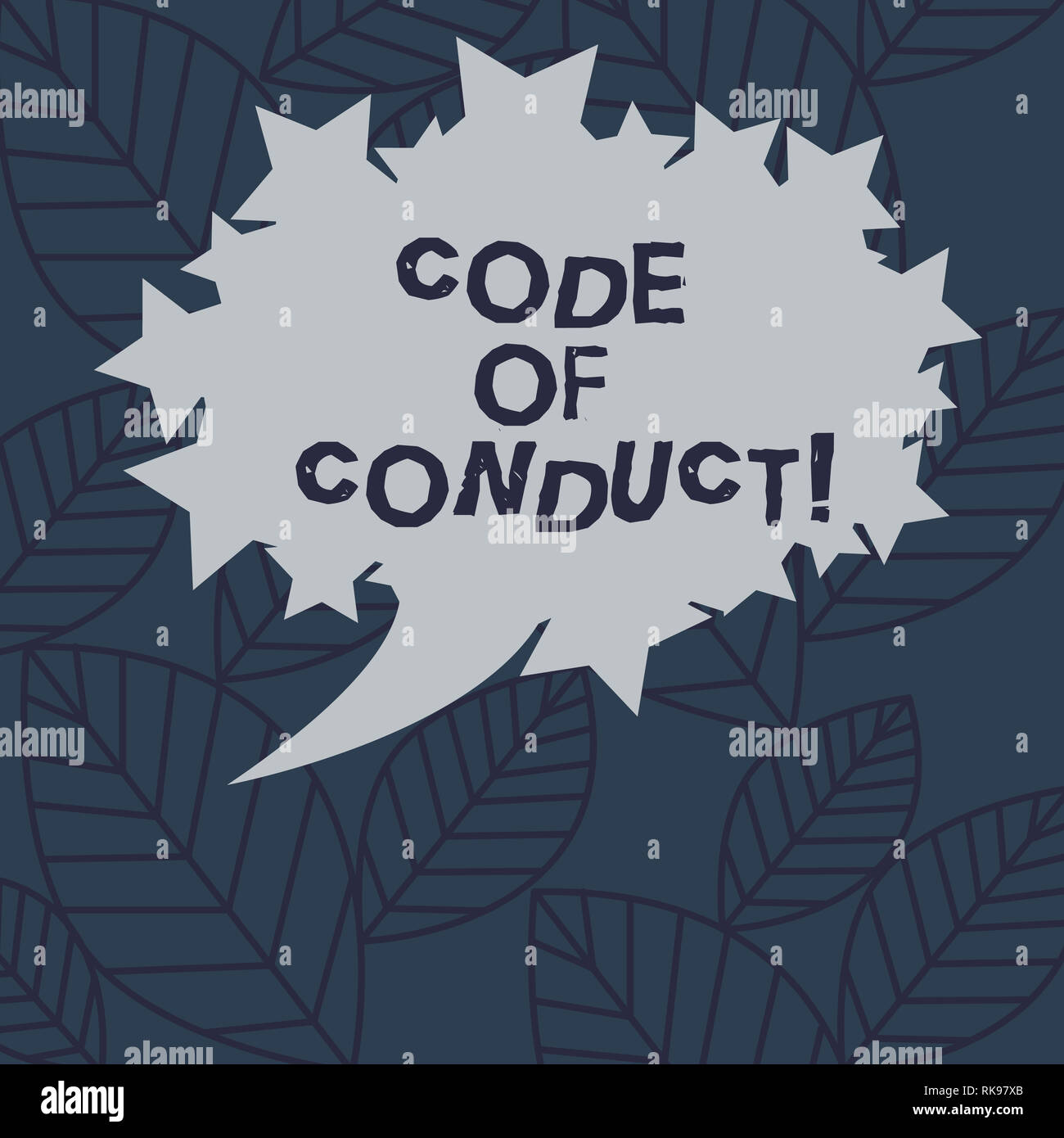Text sign showing Code Of Conduct. Conceptual photo Ethics rules moral ...