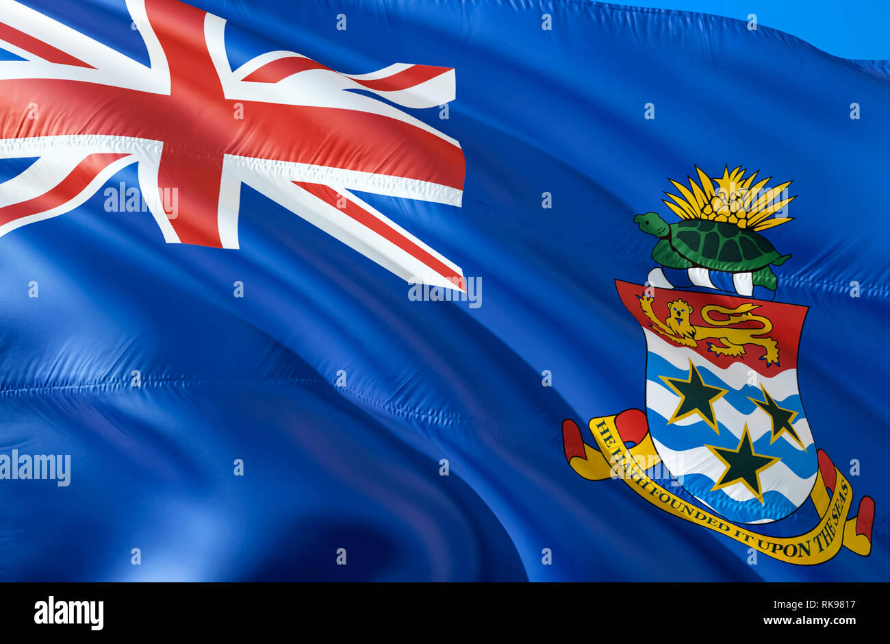 National flag of the cayman islands hi-res stock photography and images ...