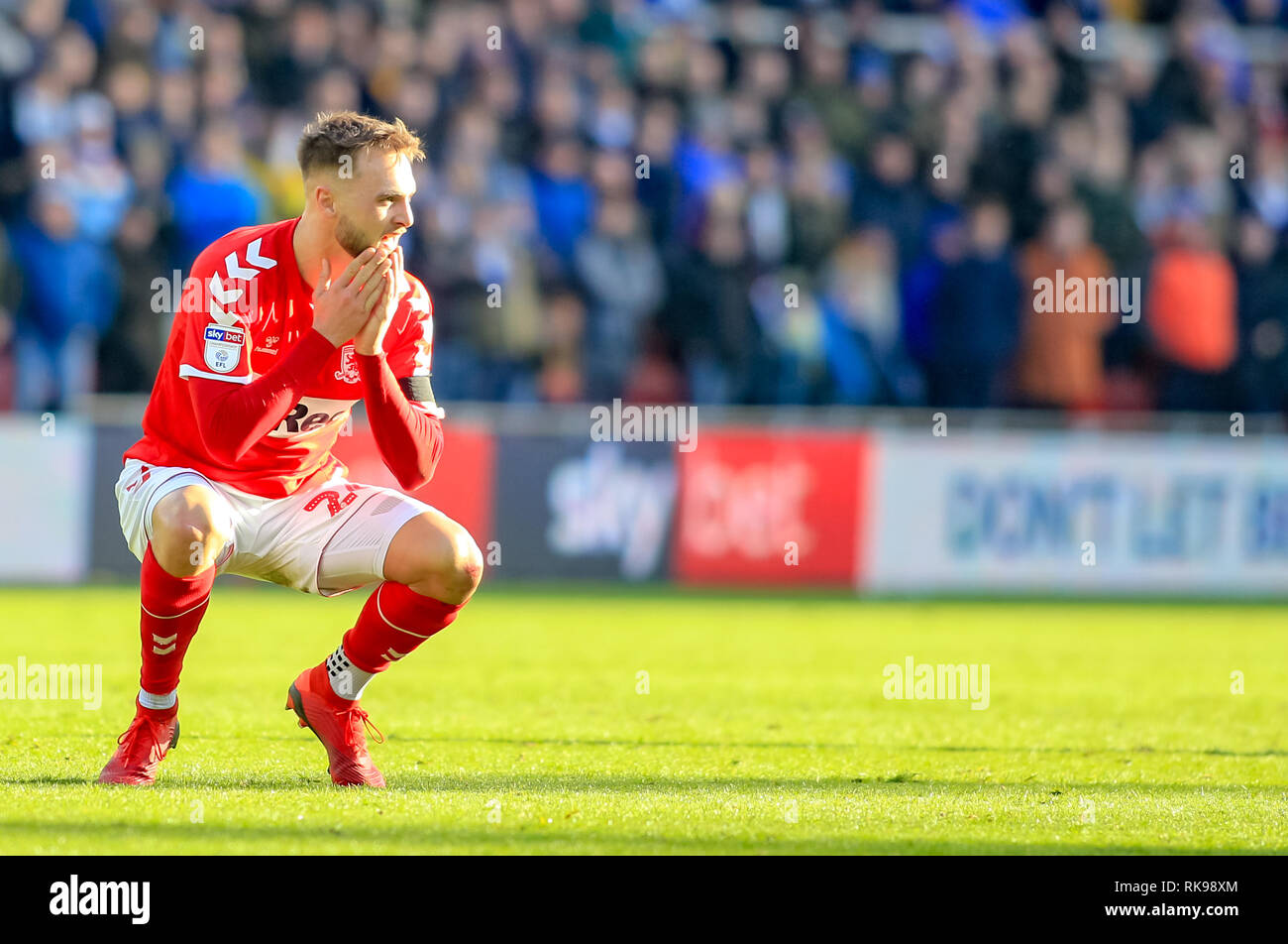 9th February 2019, Riverside Stadium, Middlesbrough, England; Sky Bet ...