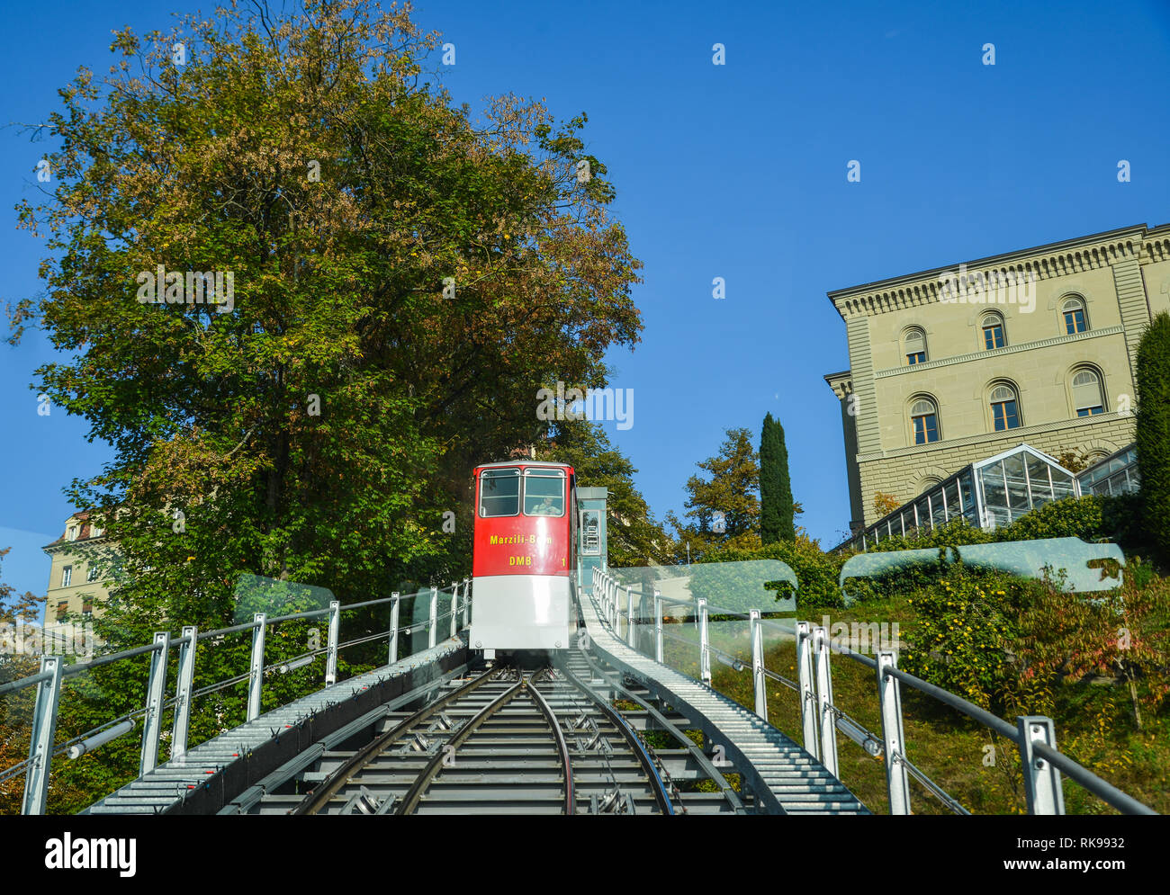 Bern, Switzerland - Oct 22, 2018. Marzili Funicular (cable car) in Bern ...