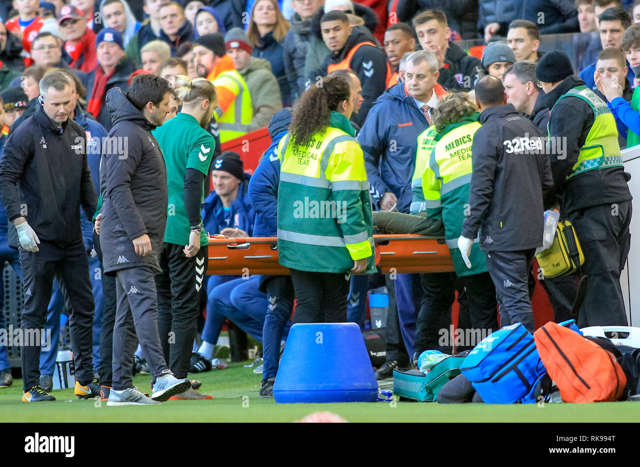 Stretcher football utd hi-res stock photography and images - Alamy