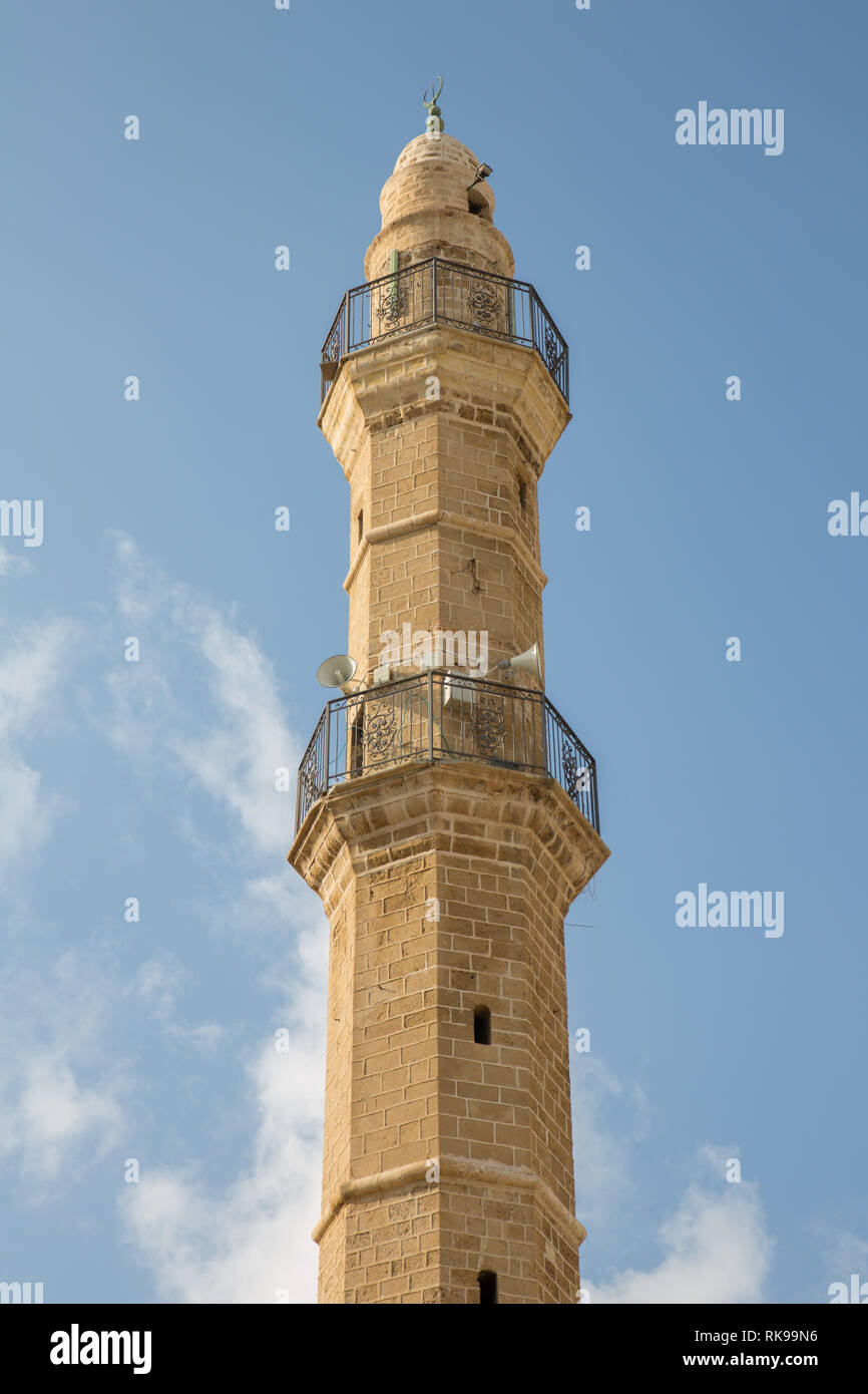 Tower of the mosque of Jaffa, Tel Aviv, Israel Stock Photo - Alamy