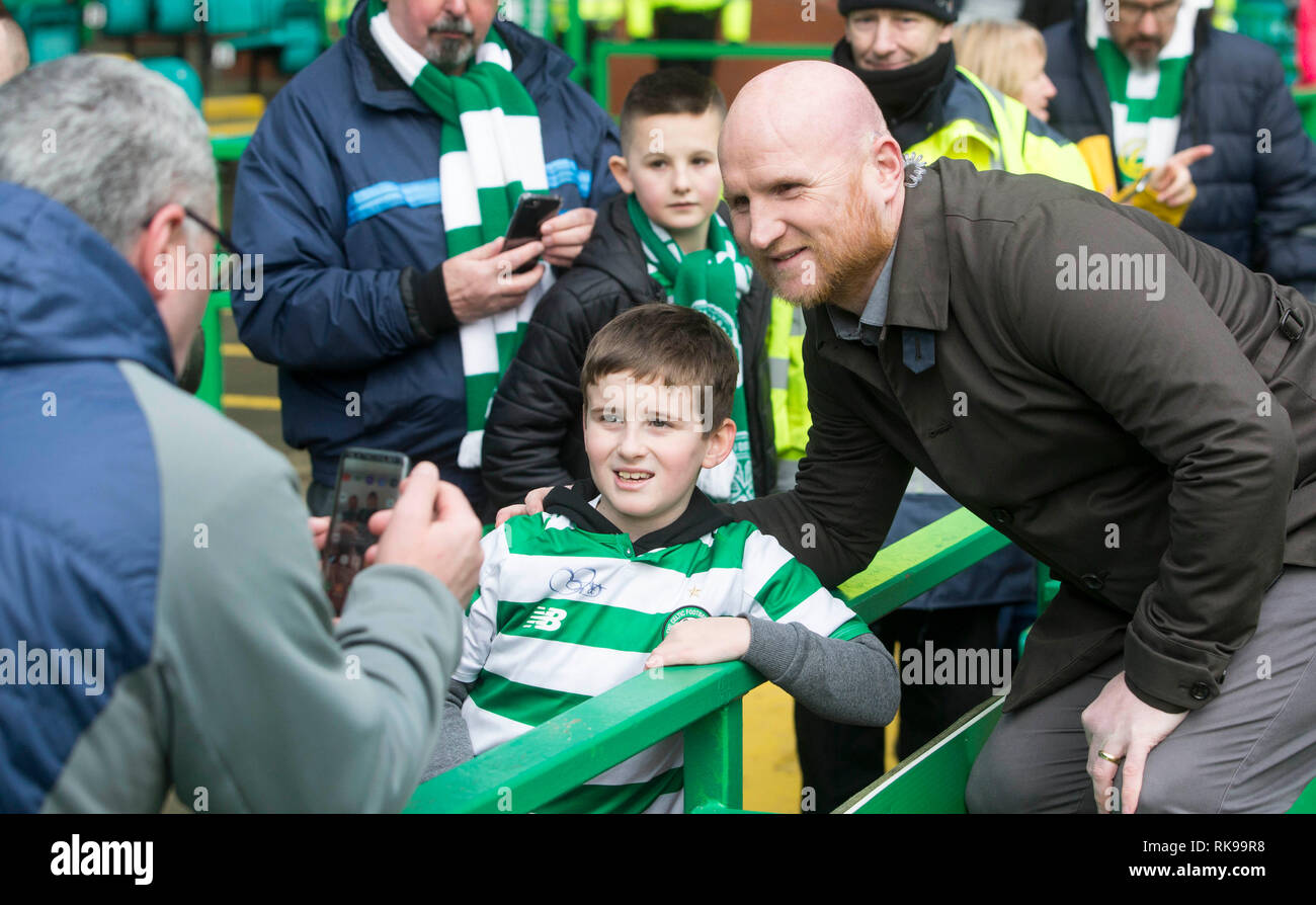 former celtic star John Hartson poses with fans during the William Hill ...