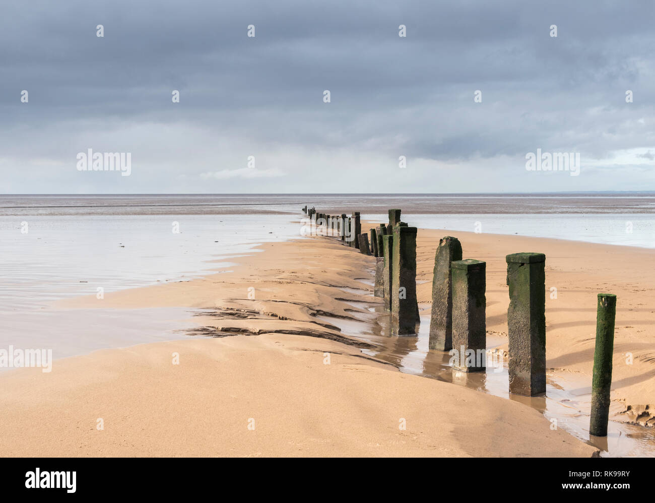 Groins on beach hi-res stock photography and images - Alamy