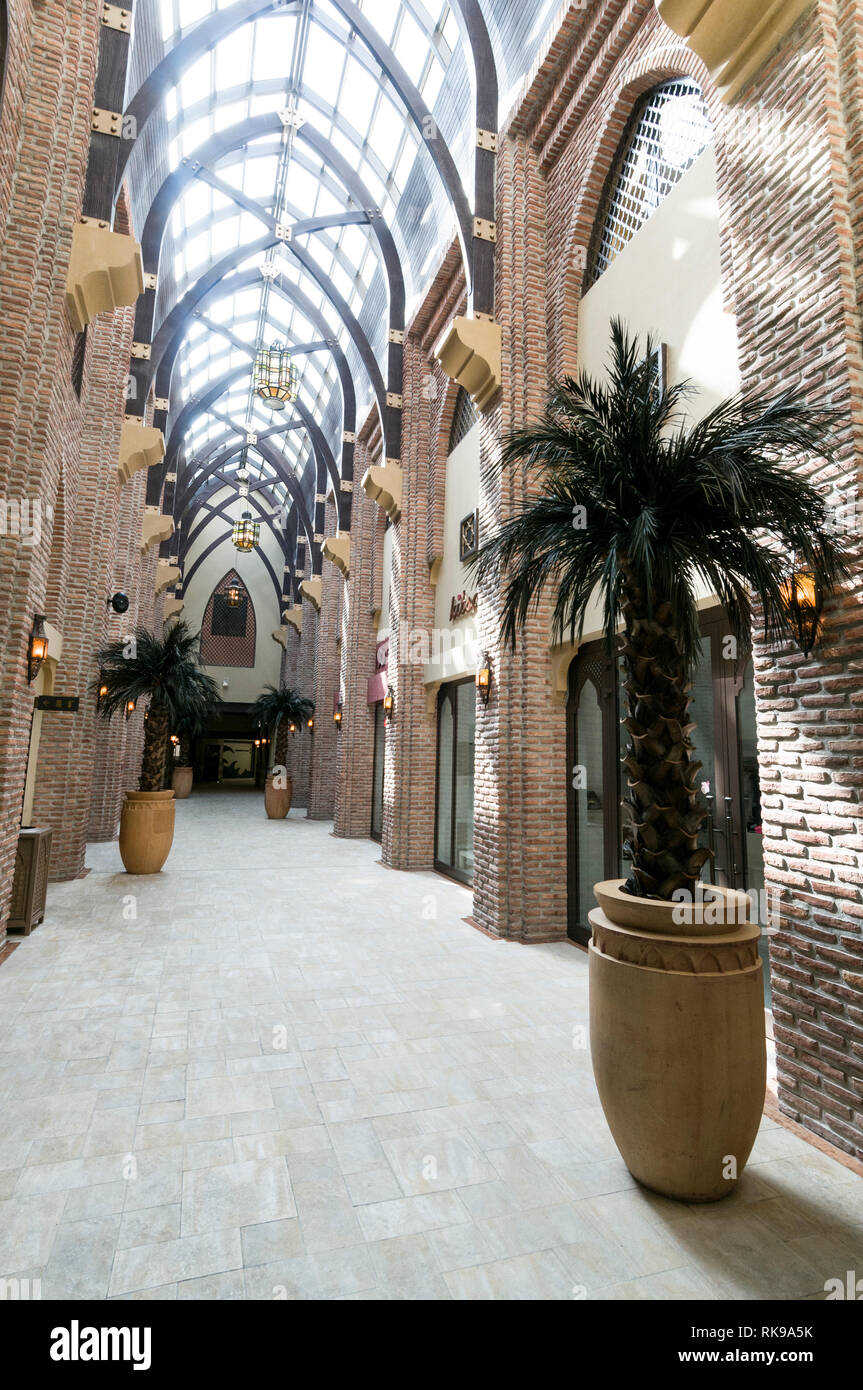 The Souk Al Bahar, an Arabic-style shopping mall with antique, carpet ...