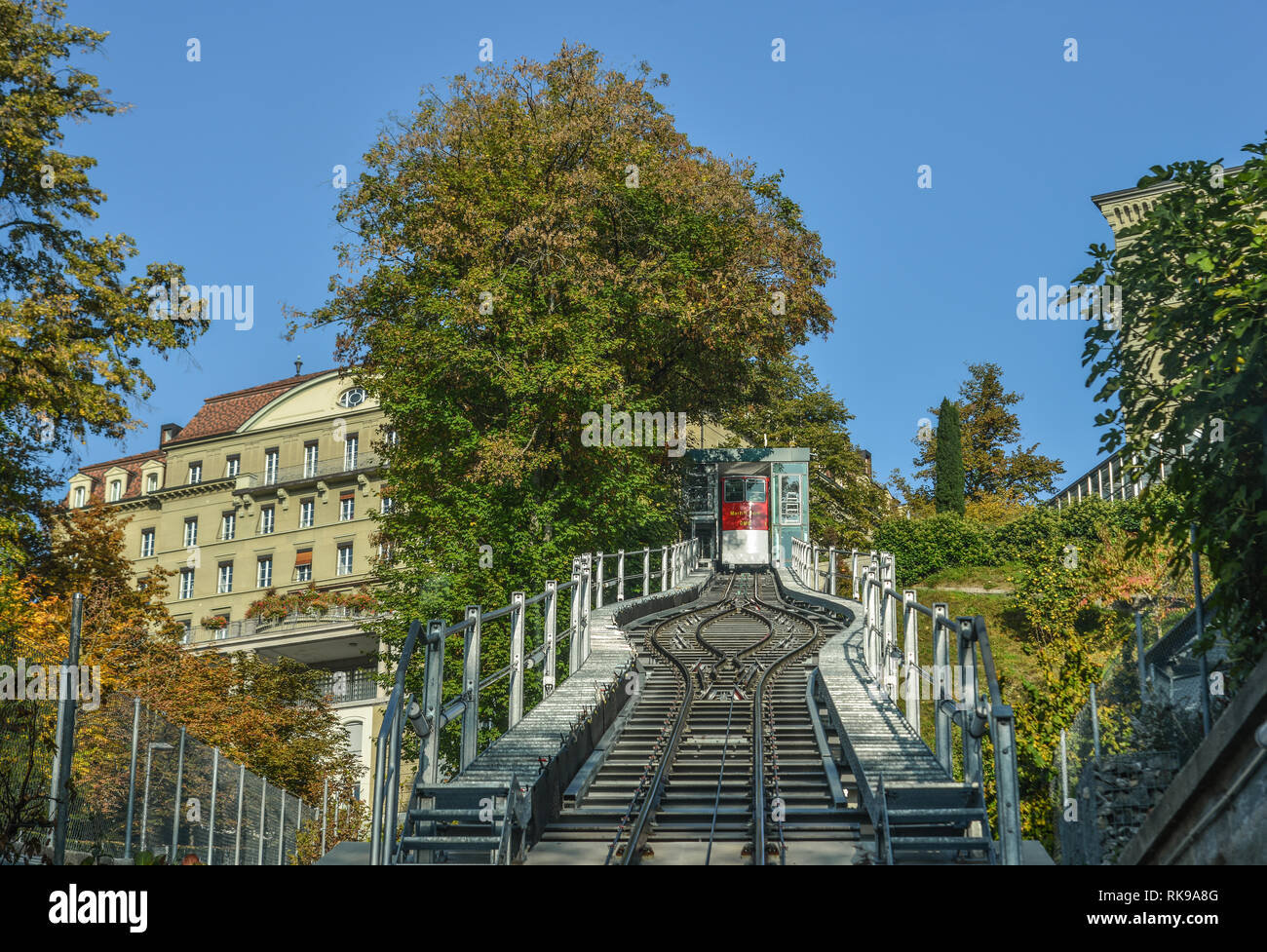 Bern, Switzerland - Oct 22, 2018. Marzili Funicular (cable car) in Bern ...