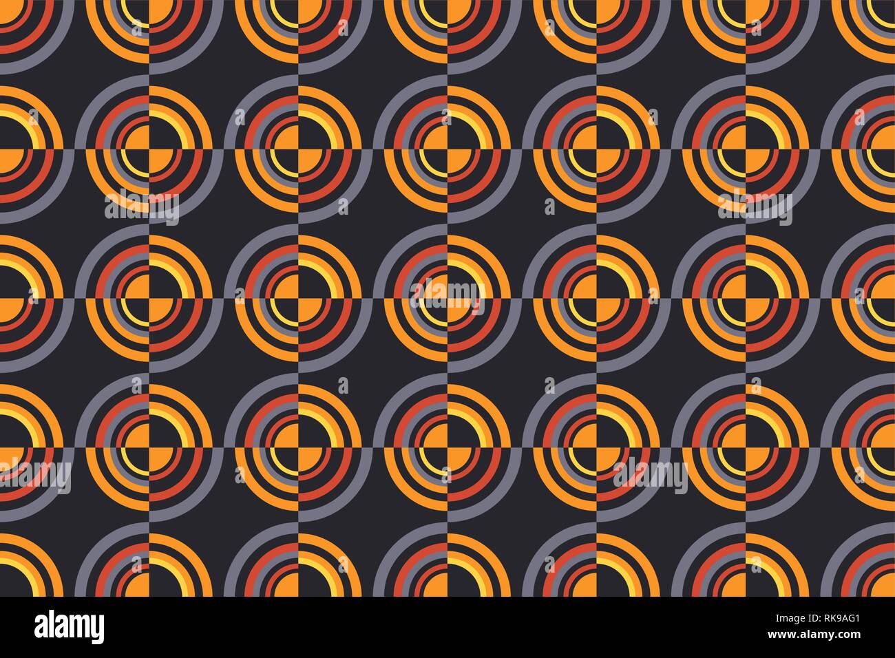 Seamless, abstract background pattern made with repeated circular ...