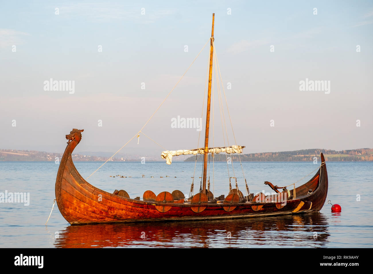 Viking boat on beach hi-res stock photography and images - Alamy