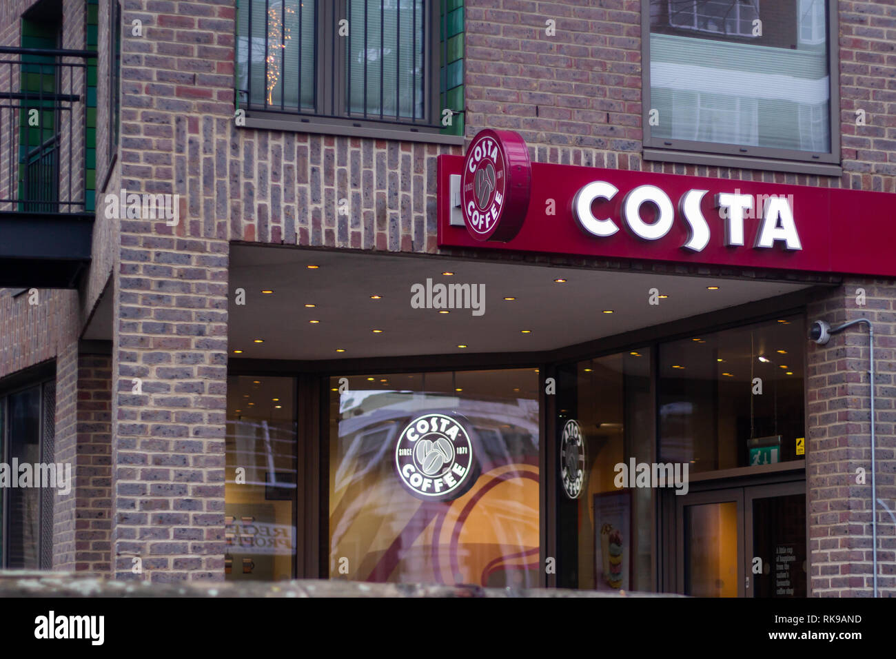 Costa coffee facade in London Stock Photo - Alamy