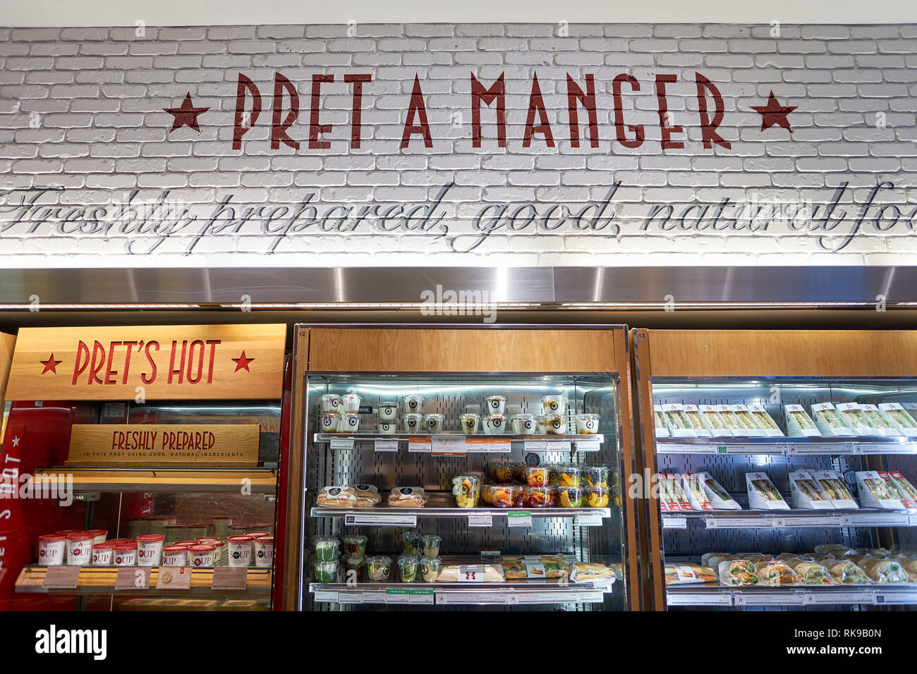 New Store Of Pret A Manger Stock Photos & New Store Of Pret A Manger ...