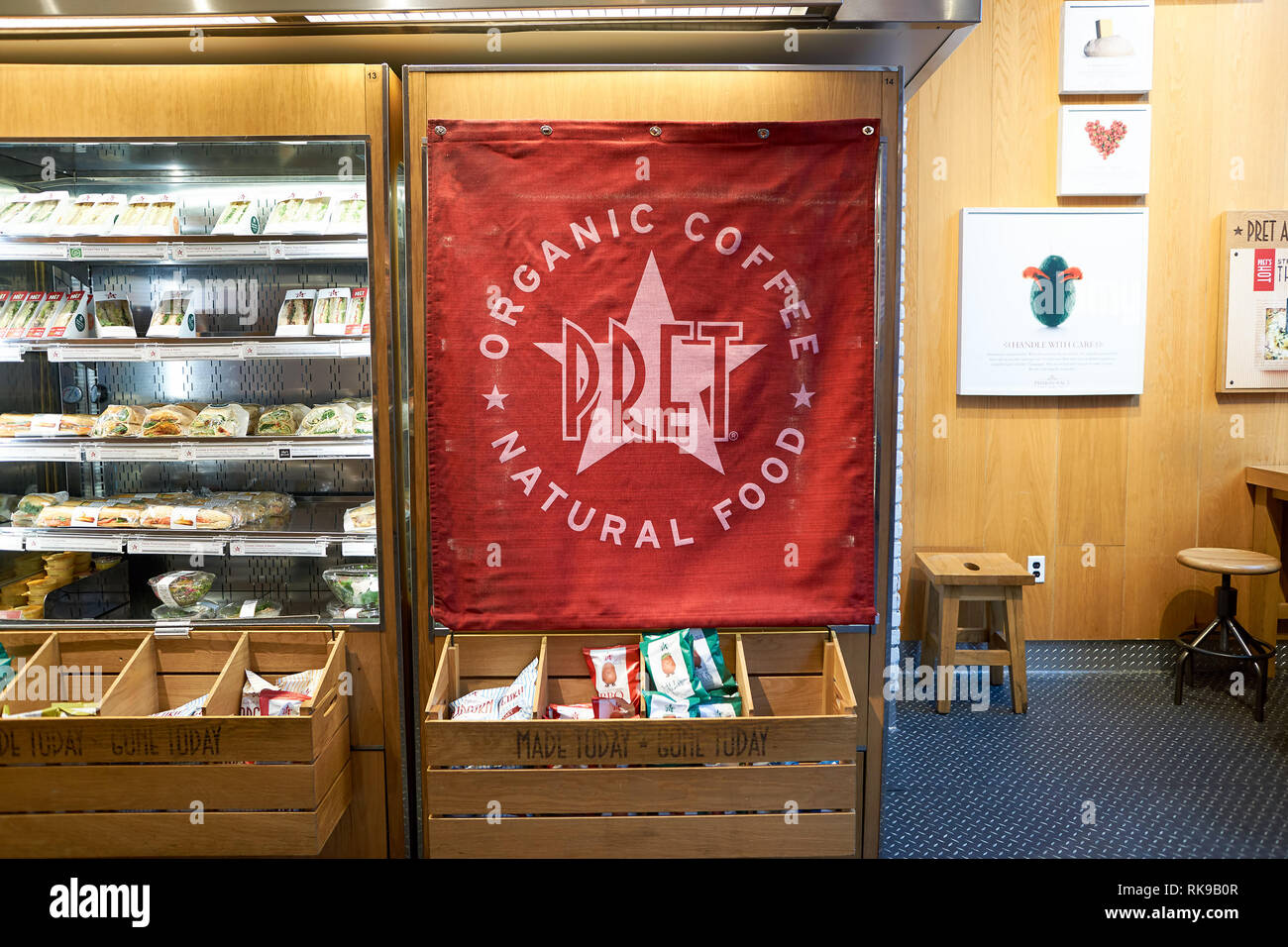 New Store Of Pret A Manger Stock Photos & New Store Of Pret A Manger ...