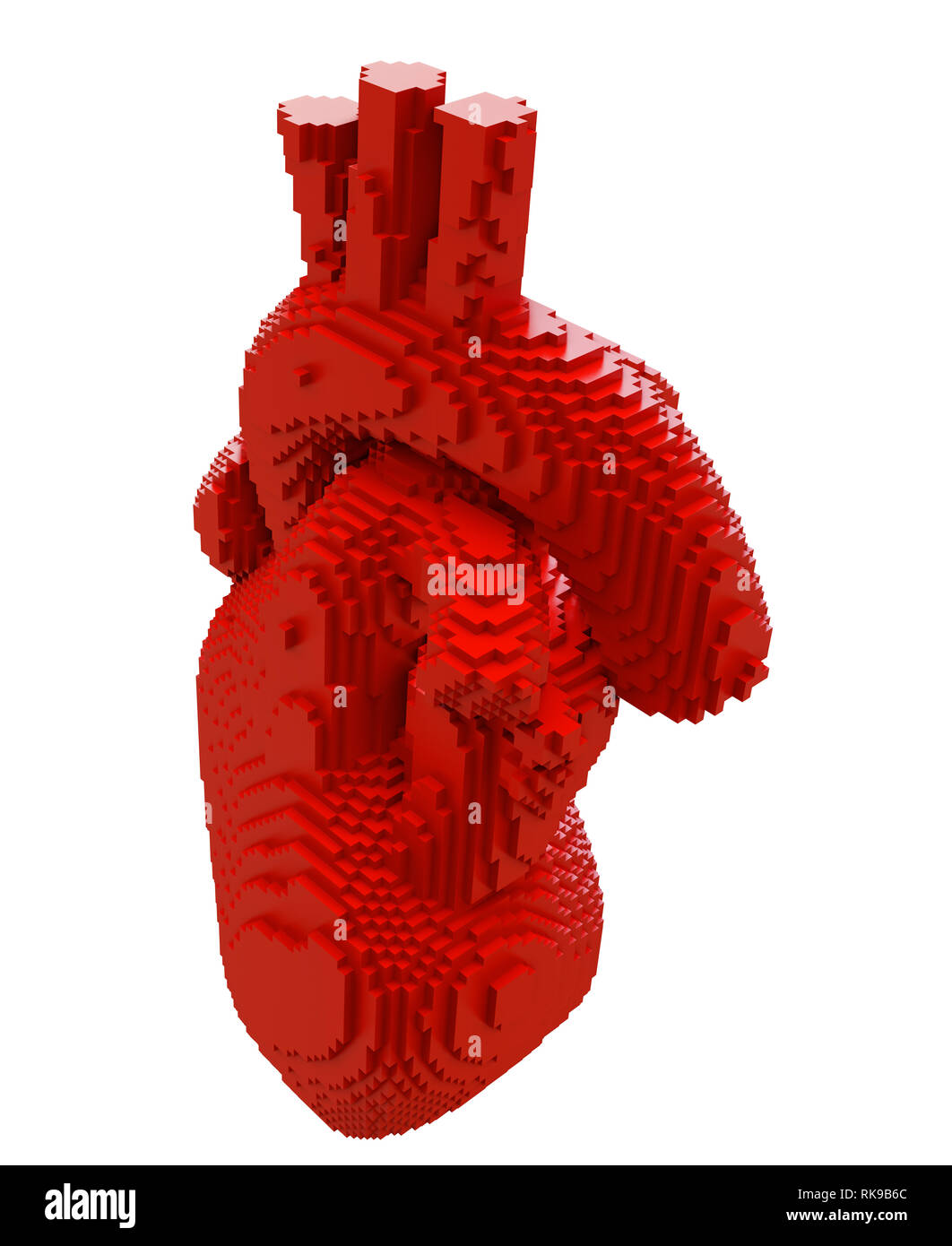 3d printed heart isolated Stock Photo - Alamy