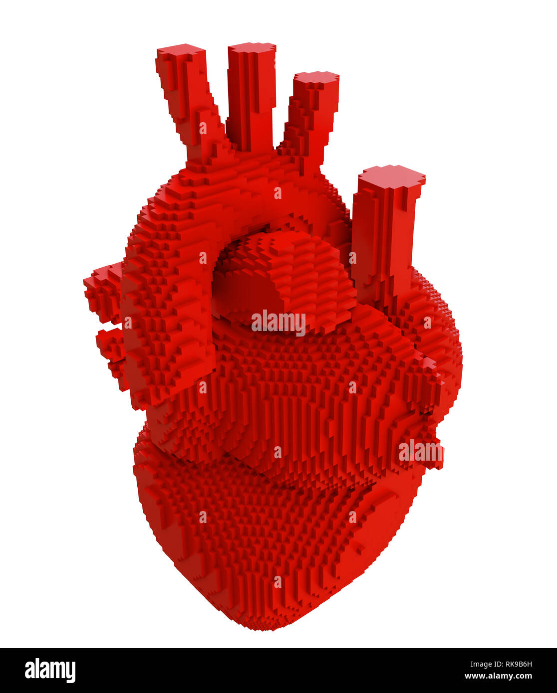 3d printed heart isolated Stock Photo - Alamy