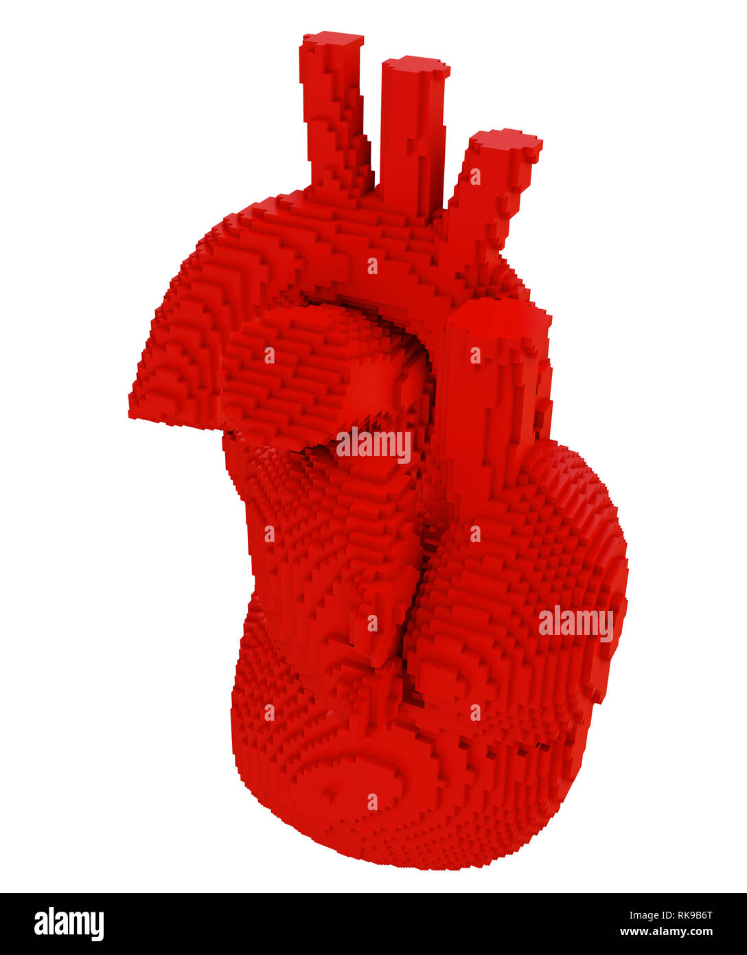 3d printed heart isolated Stock Photo - Alamy