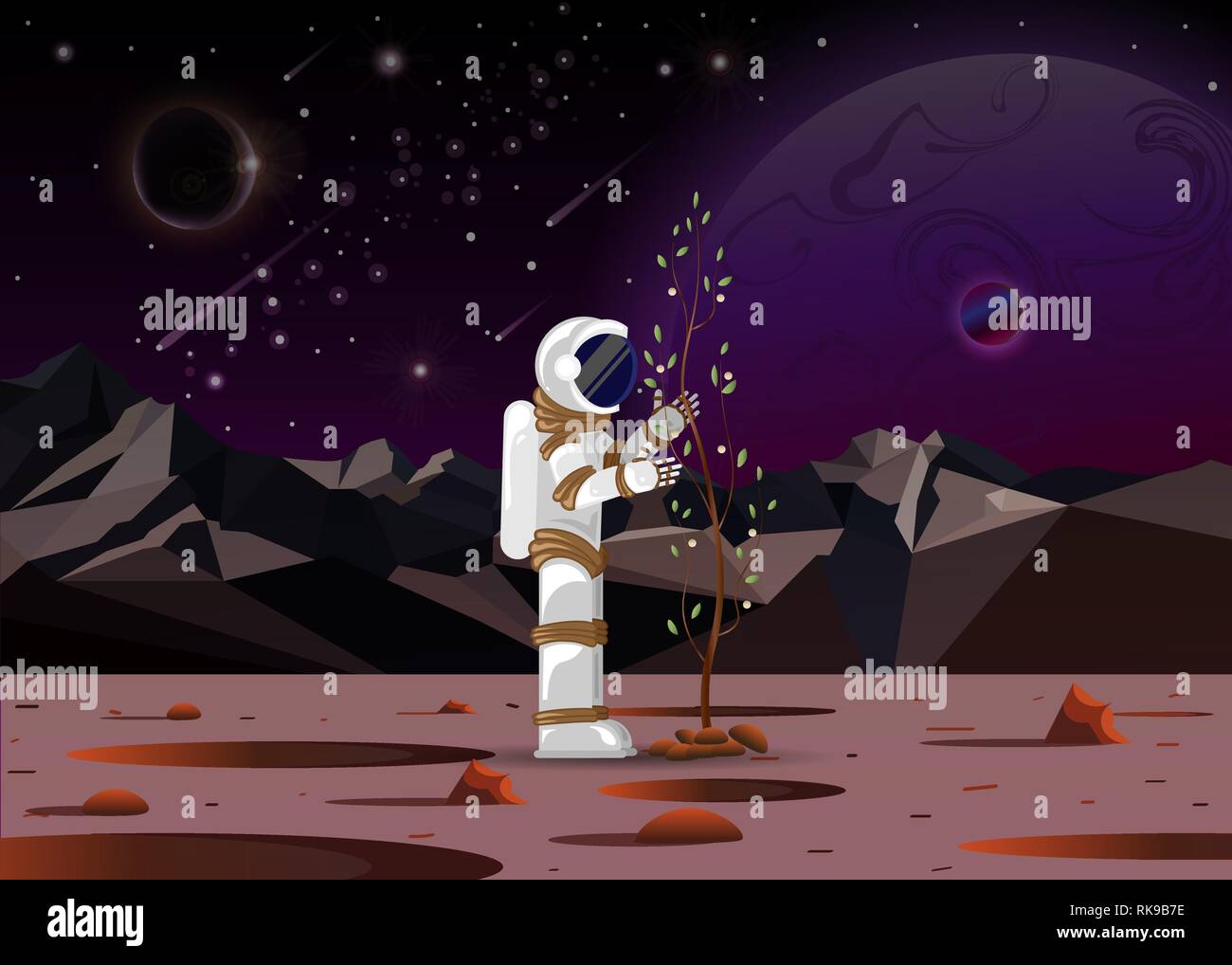 Alien plants Stock Vector Images - Alamy