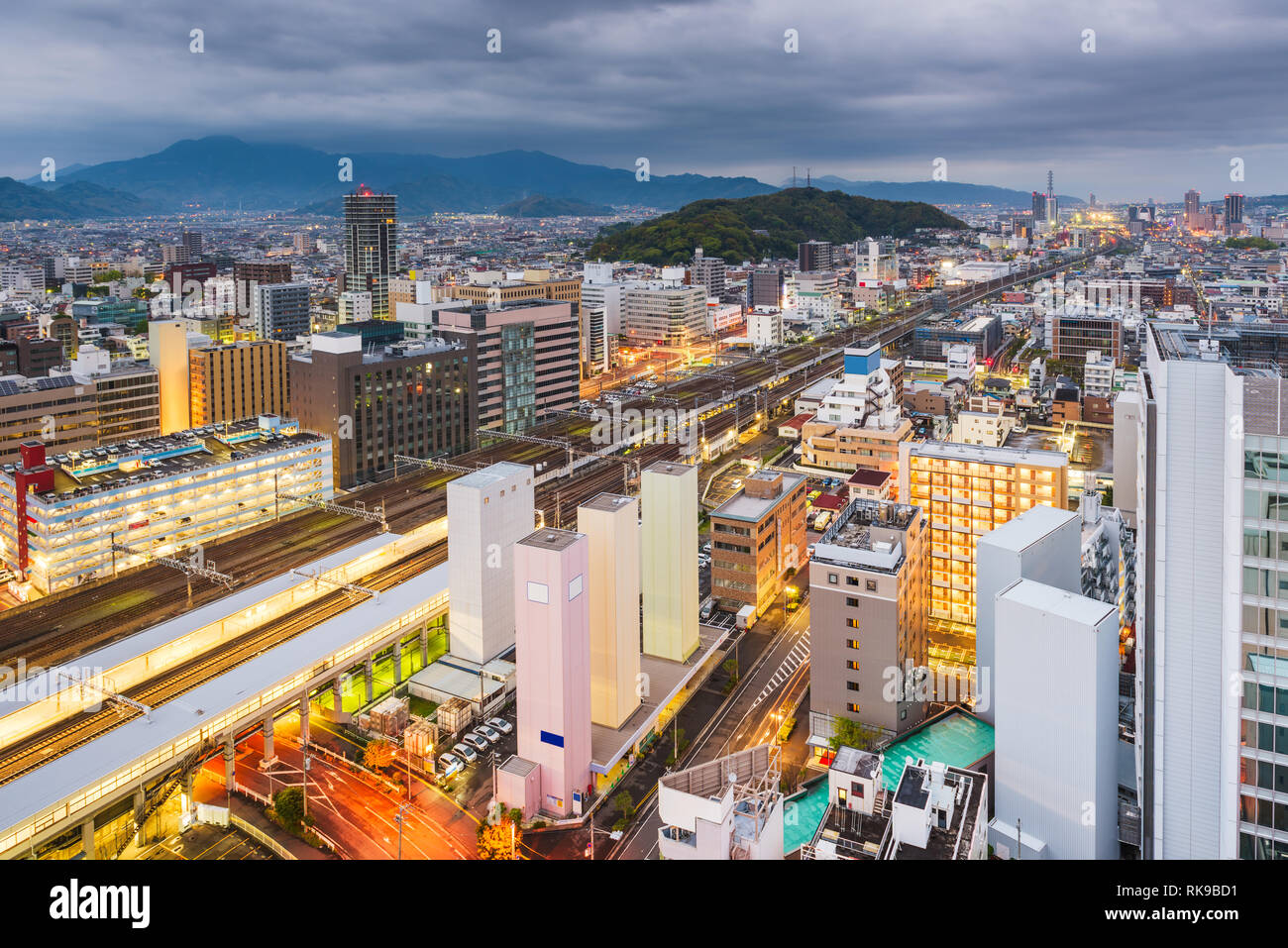 Aerial view of shizuoka city hi-res stock photography and images - Alamy
