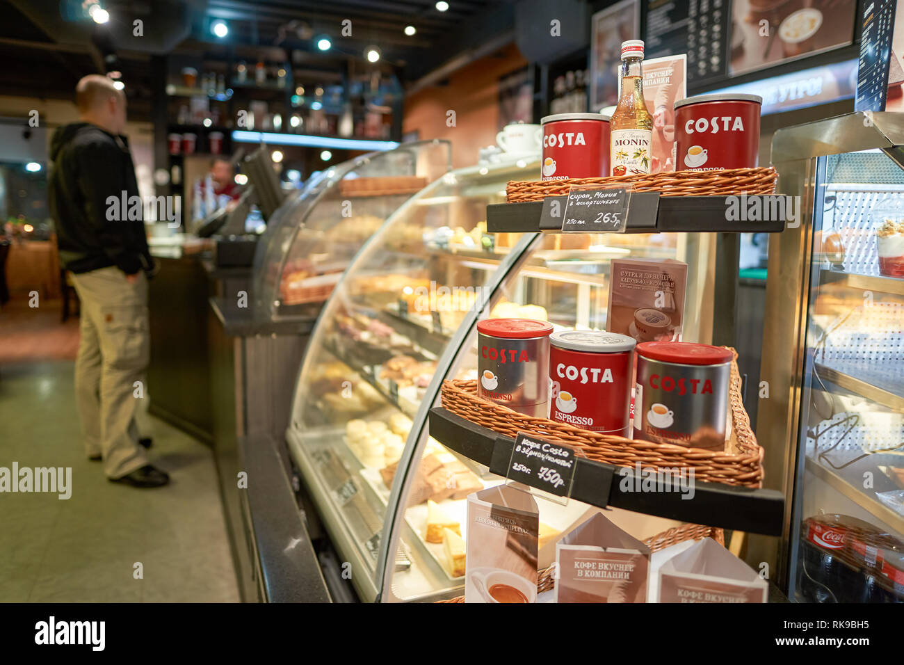 Interior of a costa coffee shop hi-res stock photography and images - Alamy