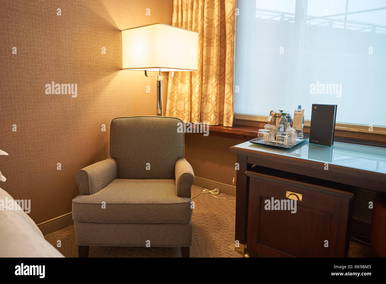 NEW YORK, USA - CIRCA MARCH, 2016: inside of the Sheraton Hotel ...