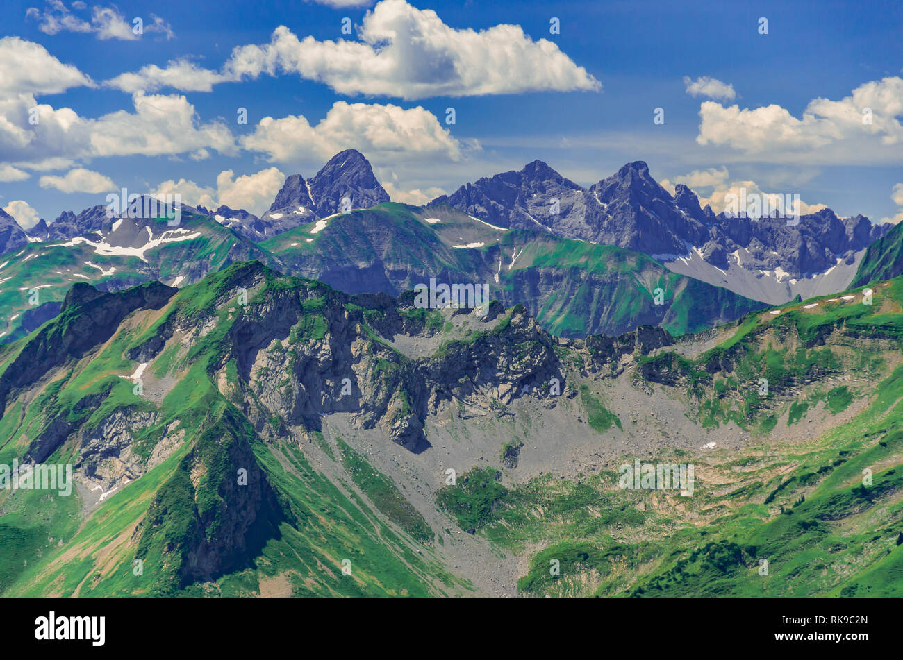 Snow fields in the alps at sunshine Stock Photo - Alamy