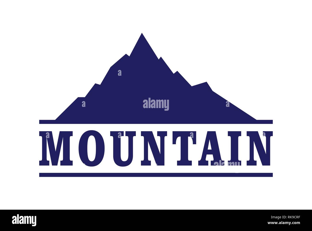 abstract mountain blue concept logo Stock Vector Image & Art - Alamy