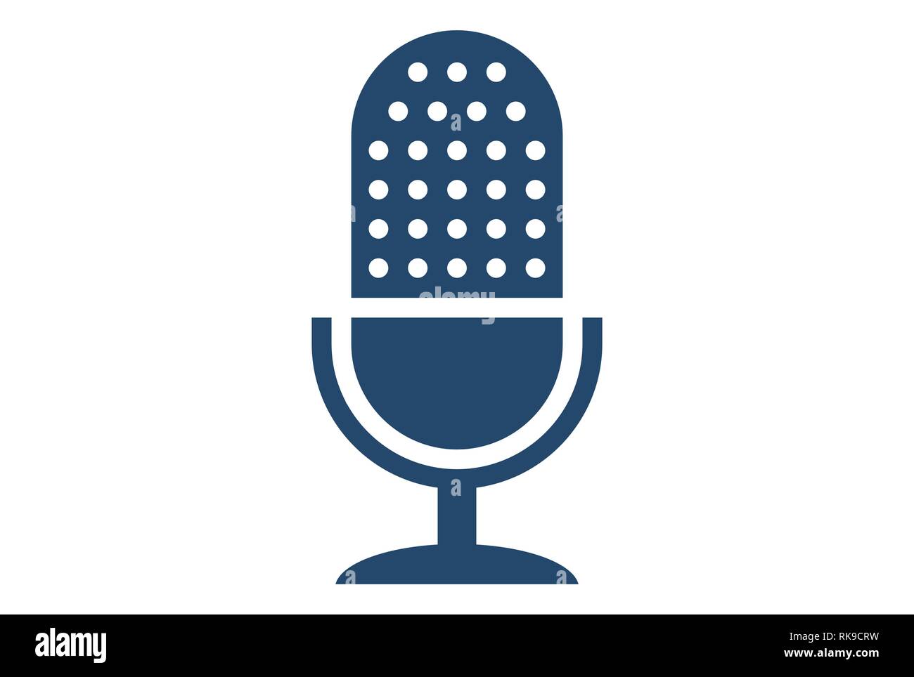 abstract microphone logo icon vector Stock Vector Image & Art - Alamy