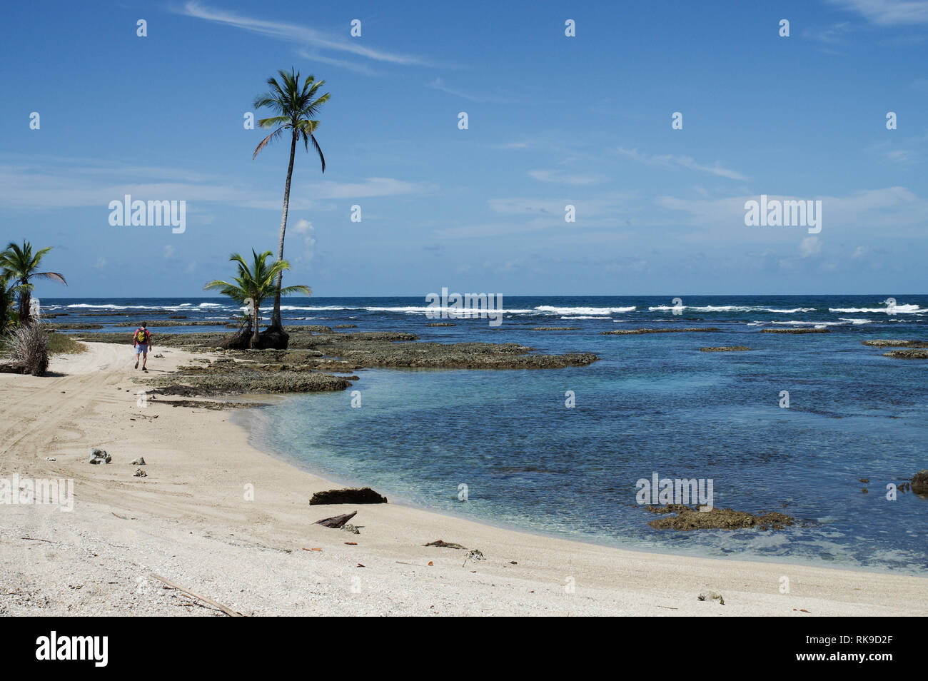 Beautiful cove on the northern shores of Colon Island in the Bocas Del ...