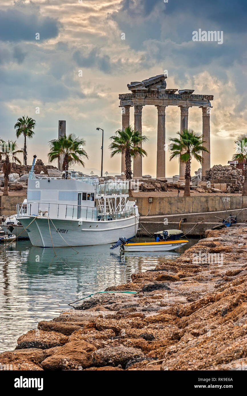 Temple Of Apollo, Side, Turkey Stock Photo - Alamy