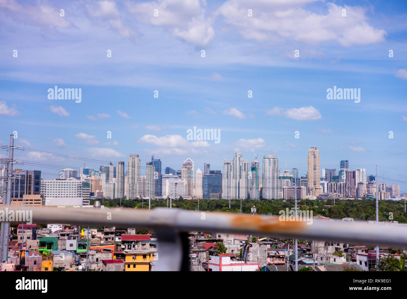 Skyscrapers of Makati Central Business District, Philippines Stock ...