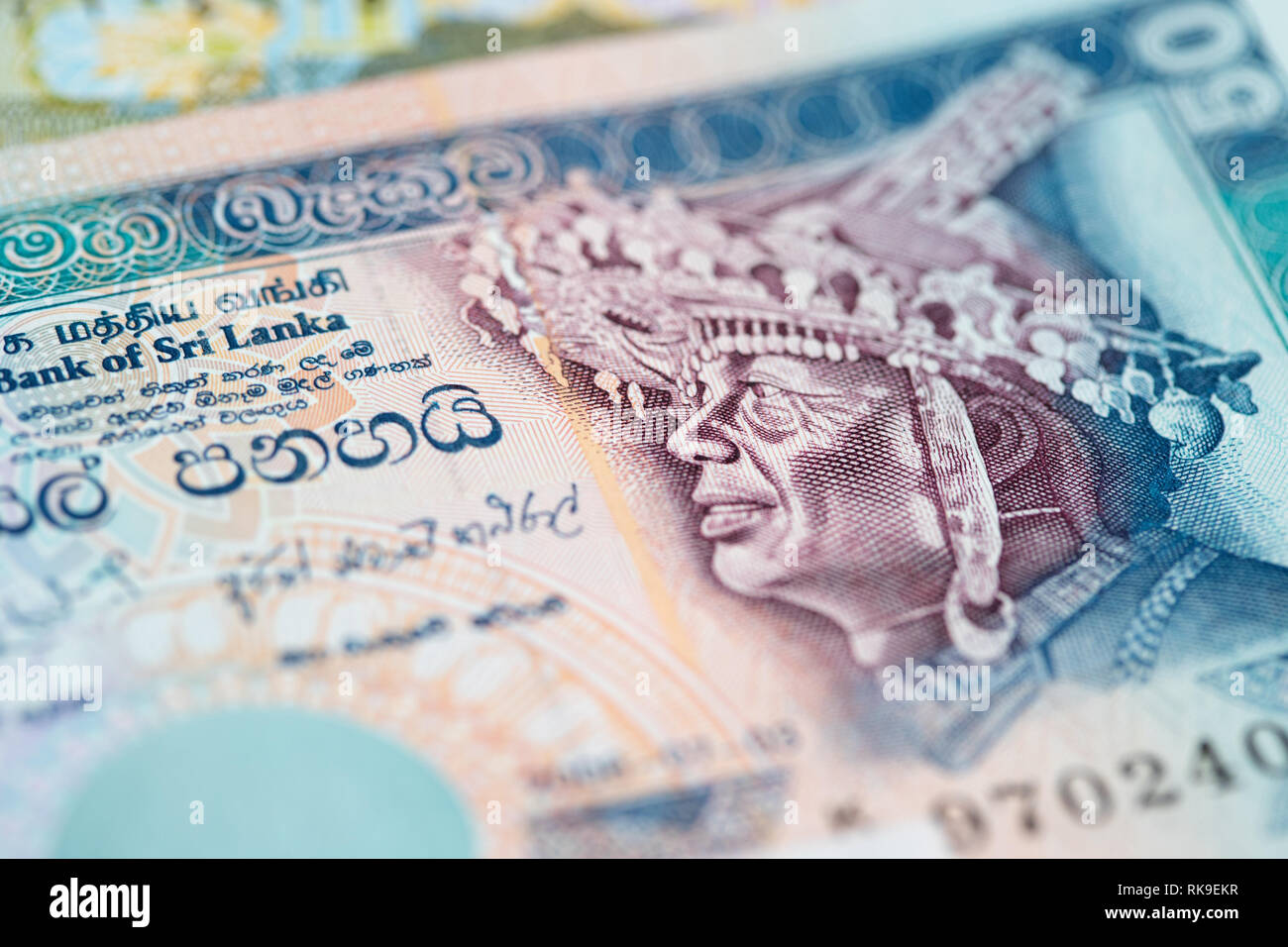 Banknotes of the Sri Lanka Stock Photo - Alamy