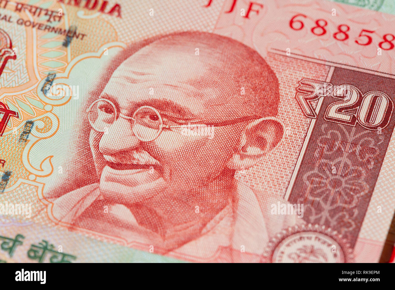 Collection of the Indian banknotes Stock Photo - Alamy