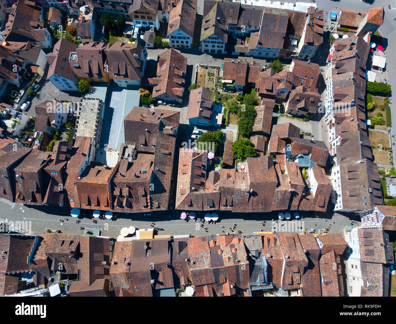 Aerial view beautiful town stein hi-res stock photography and images ...