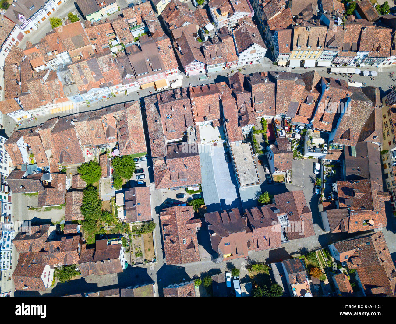 Aerial view beautiful town stein hi-res stock photography and images ...