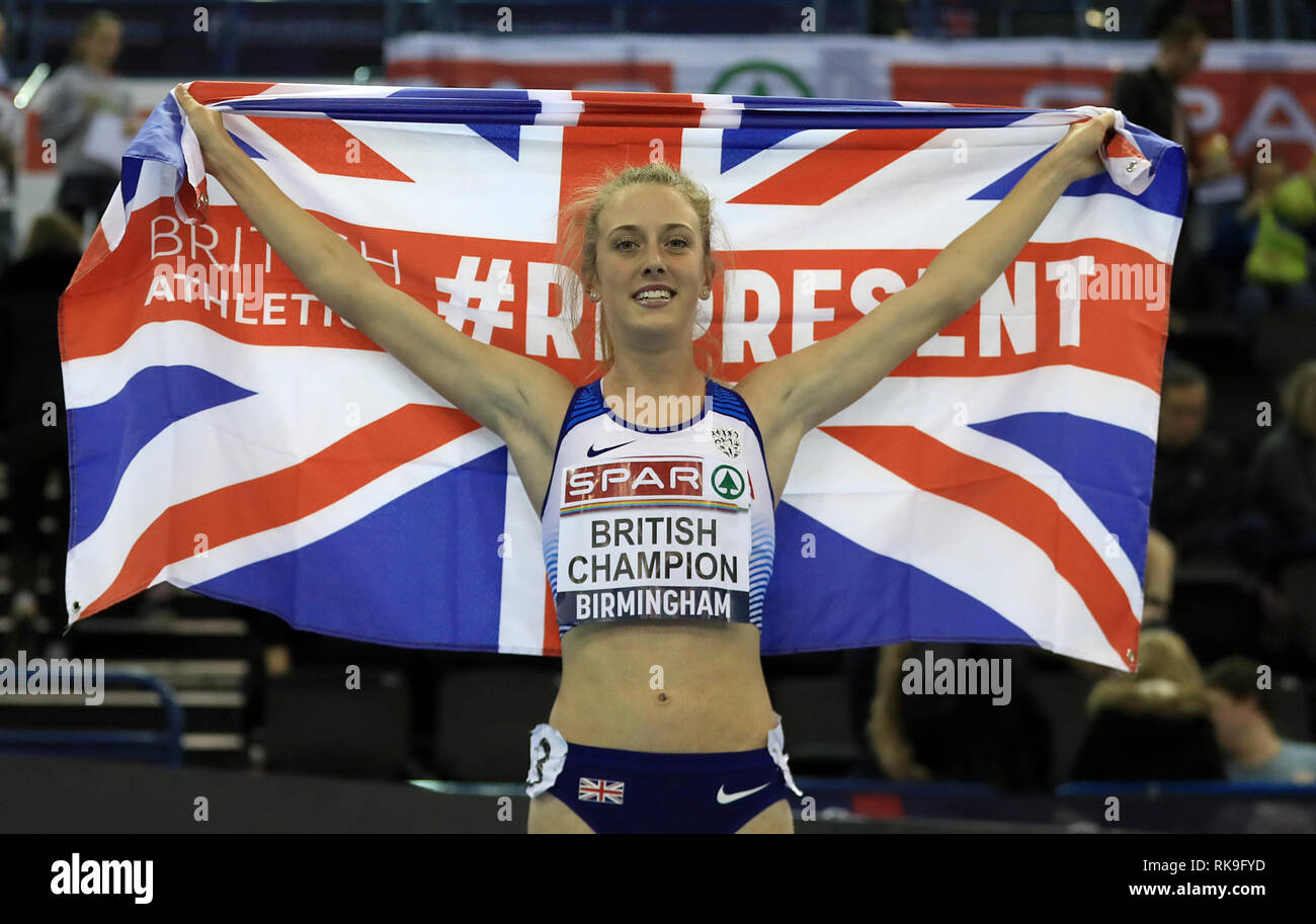 Jemma Reekie celebrates winning the Women's 1500 metres final during ...