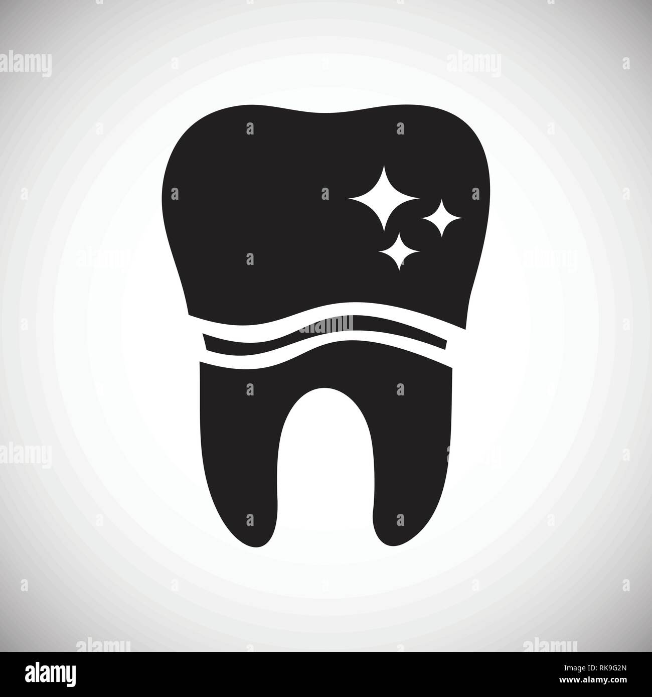 Tooth icon on white background for graphic and web design, Modern ...