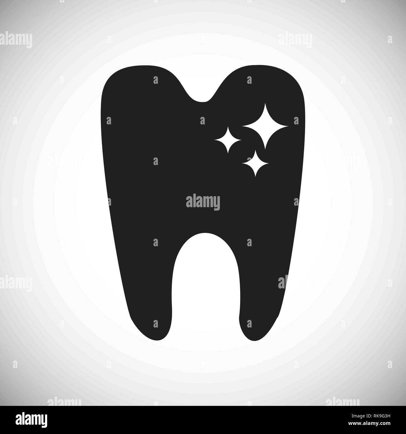 Tooth icon on white background for graphic and web design, Modern ...