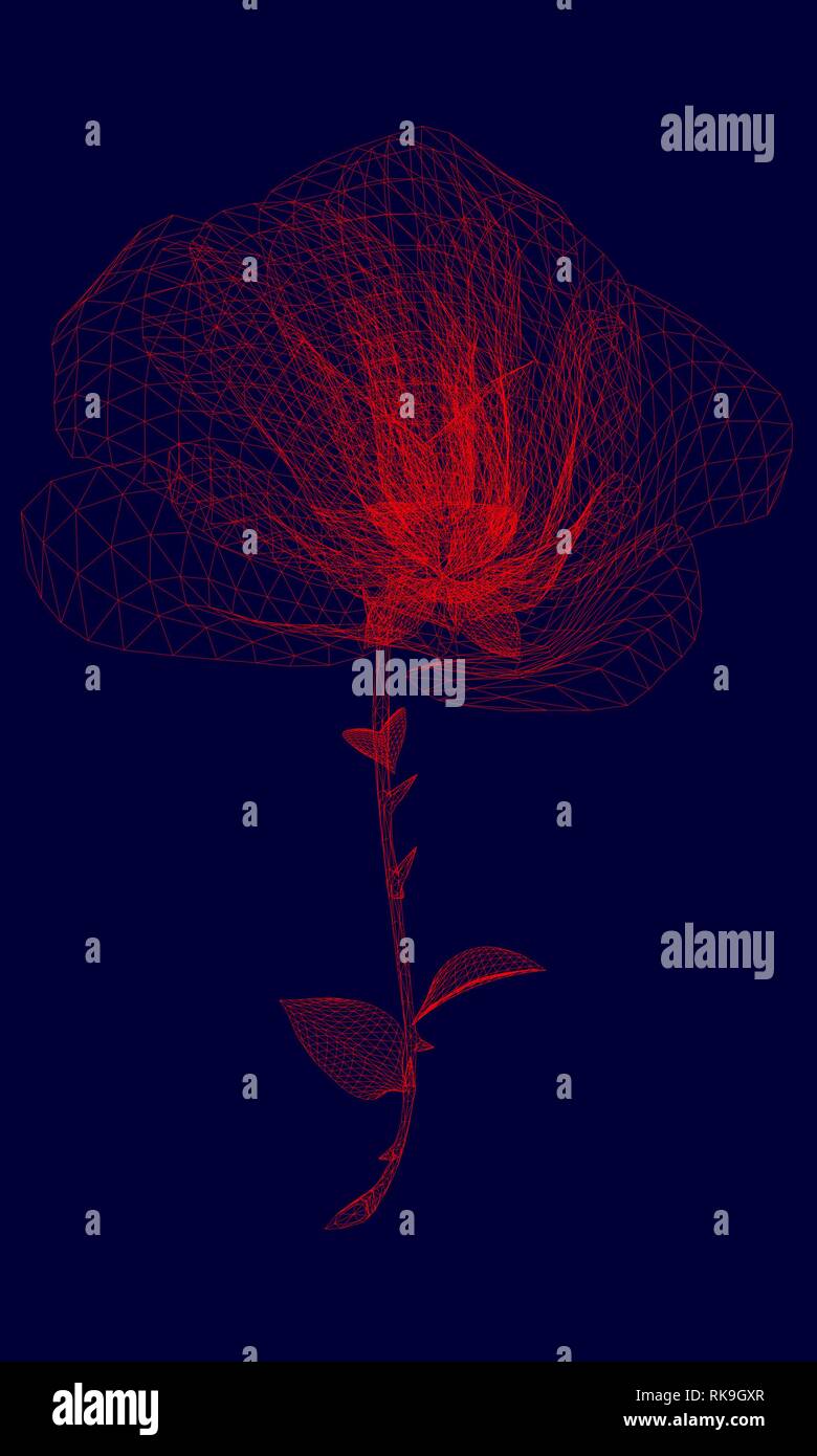 Dark red floral border Stock Vector Images - Alamy