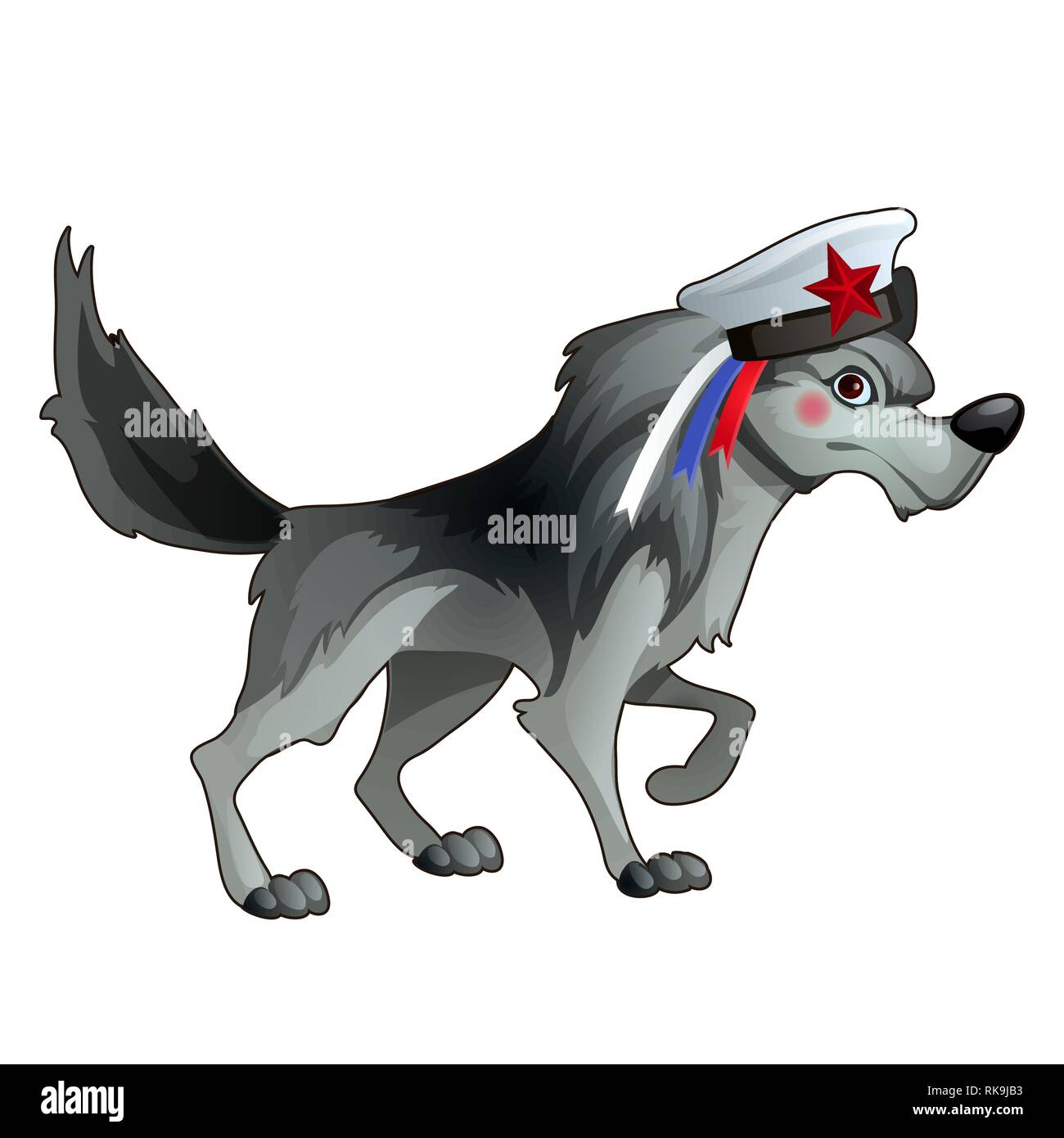 Wolf russia forest Cut Out Stock Images & Pictures - Alamy