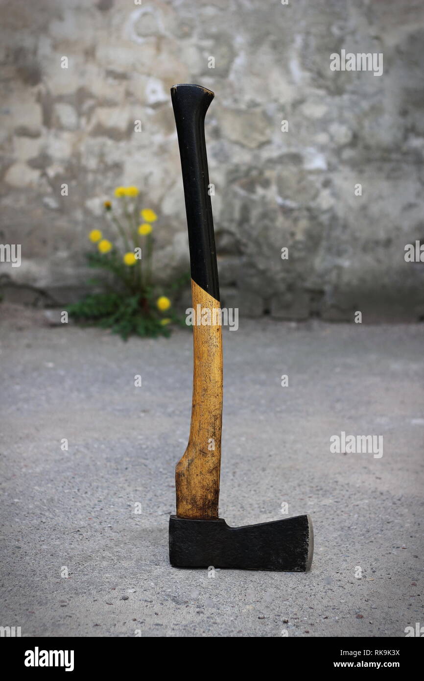 Old dirty axe hi-res stock photography and images - Alamy