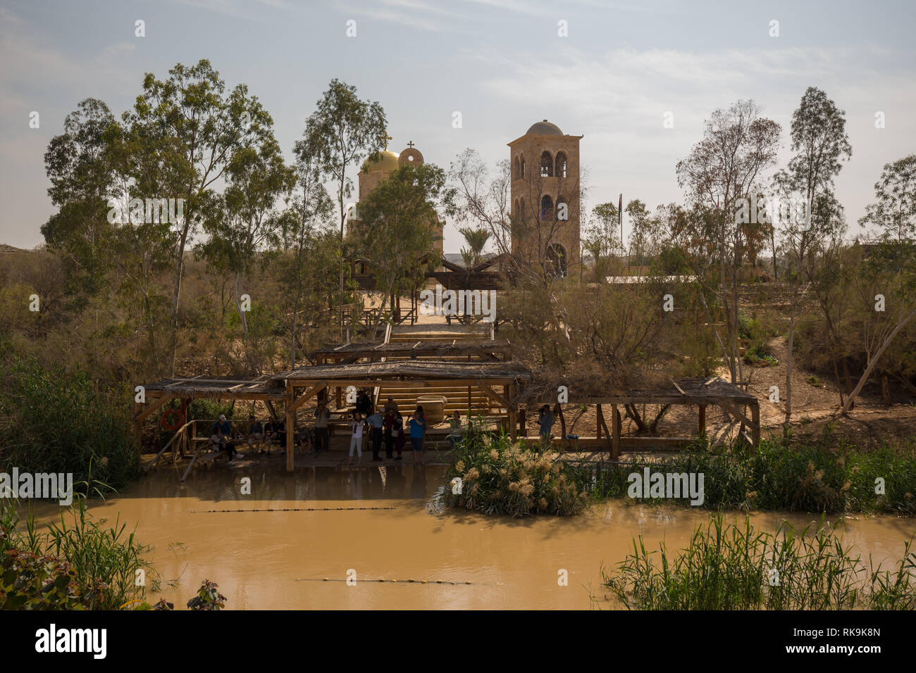 St. John The Baptist Church at the Jordan river in Israel Stock Photo ...